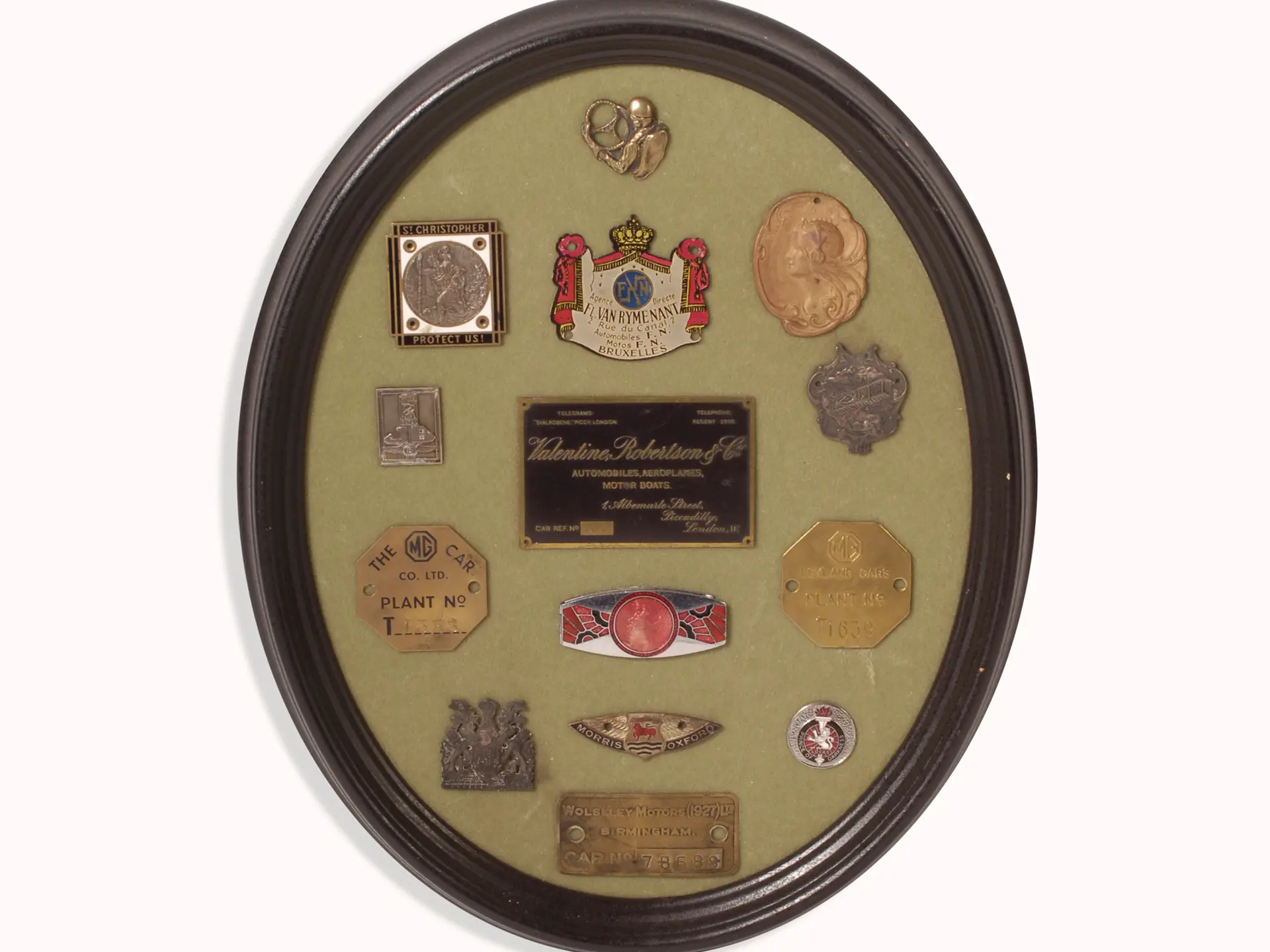 Framed Automotive Medallions The Ponder Collection Rm Sotheby S