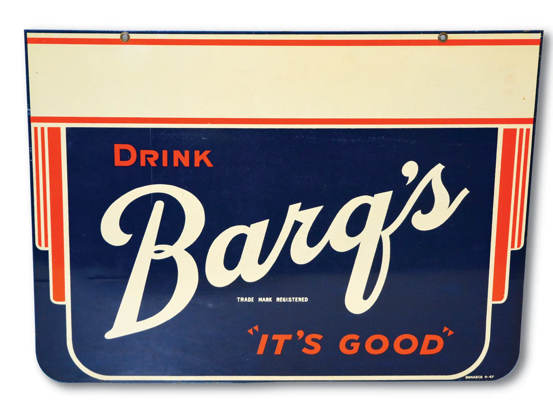 Drink Barq's "It's Good" Sign | Auburn Spring 2019 | RM Sotheby's