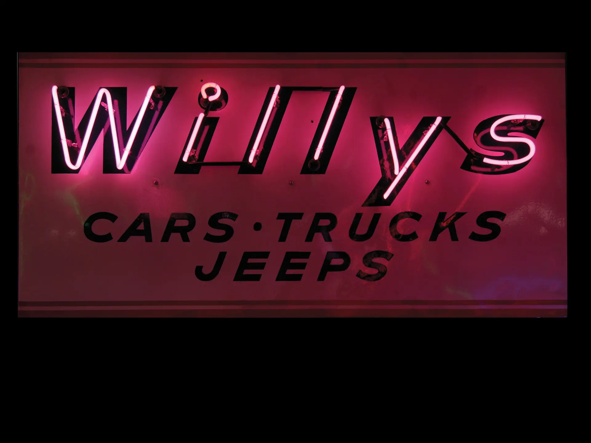 Willys Neon Sign | Vintage Motor Cars of Hershey 2009 | RM Sotheby's