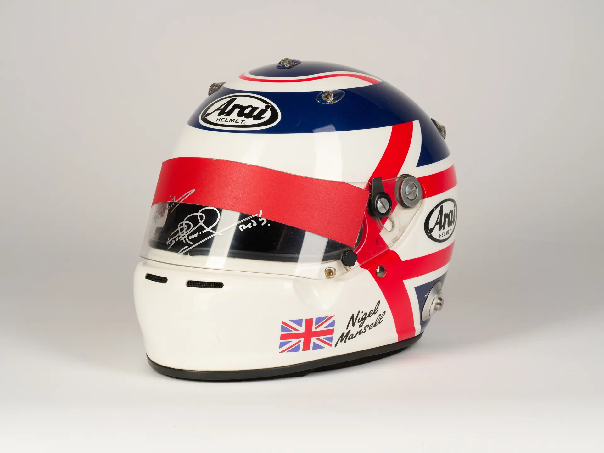 2009 Nigel Mansell Signed Arai Test Helmet | Shift Online: Europe and ...
