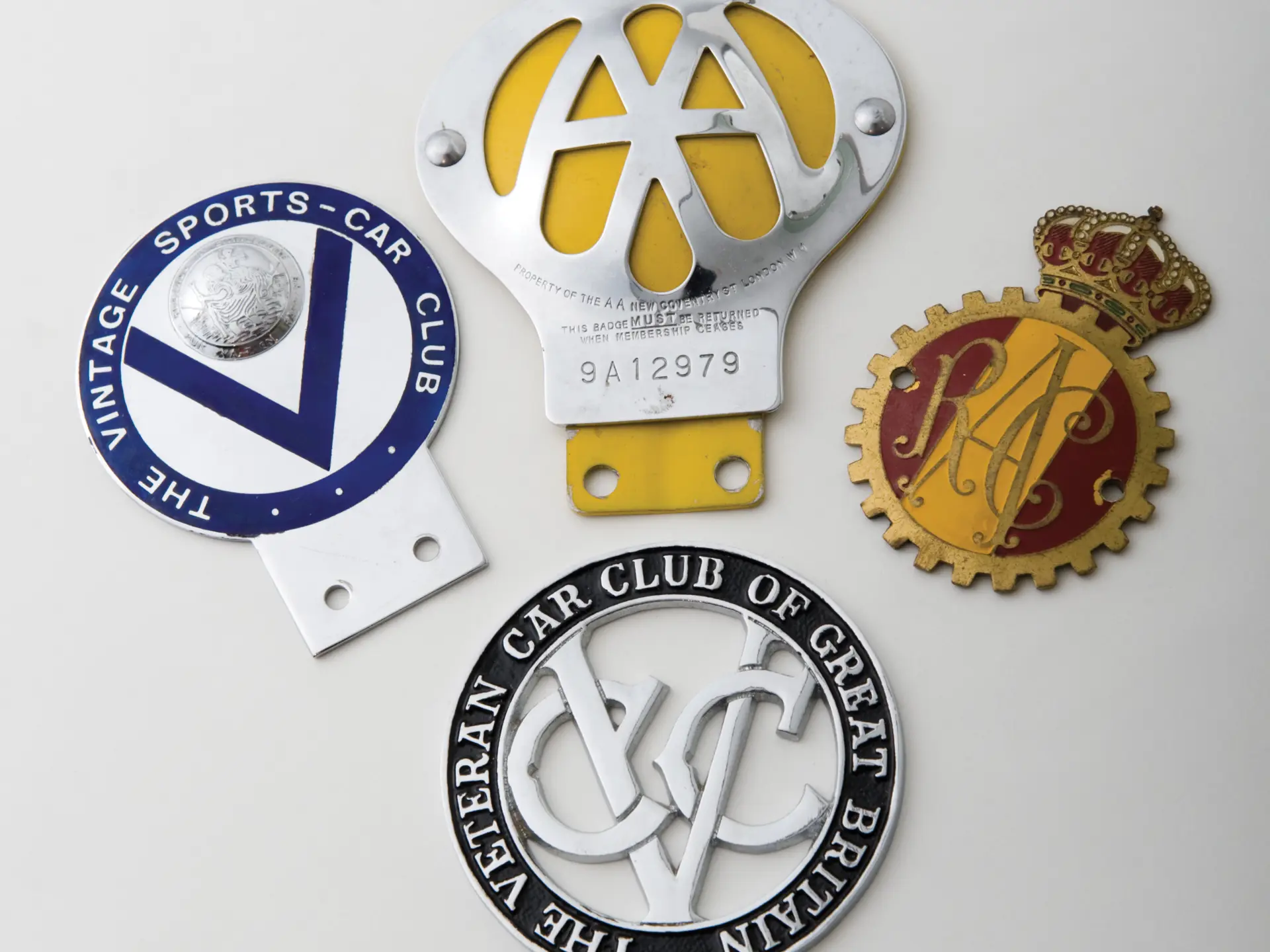 Automotive Club Badges (4) | Vintage Motor Cars of Hershey 2010 | RM ...