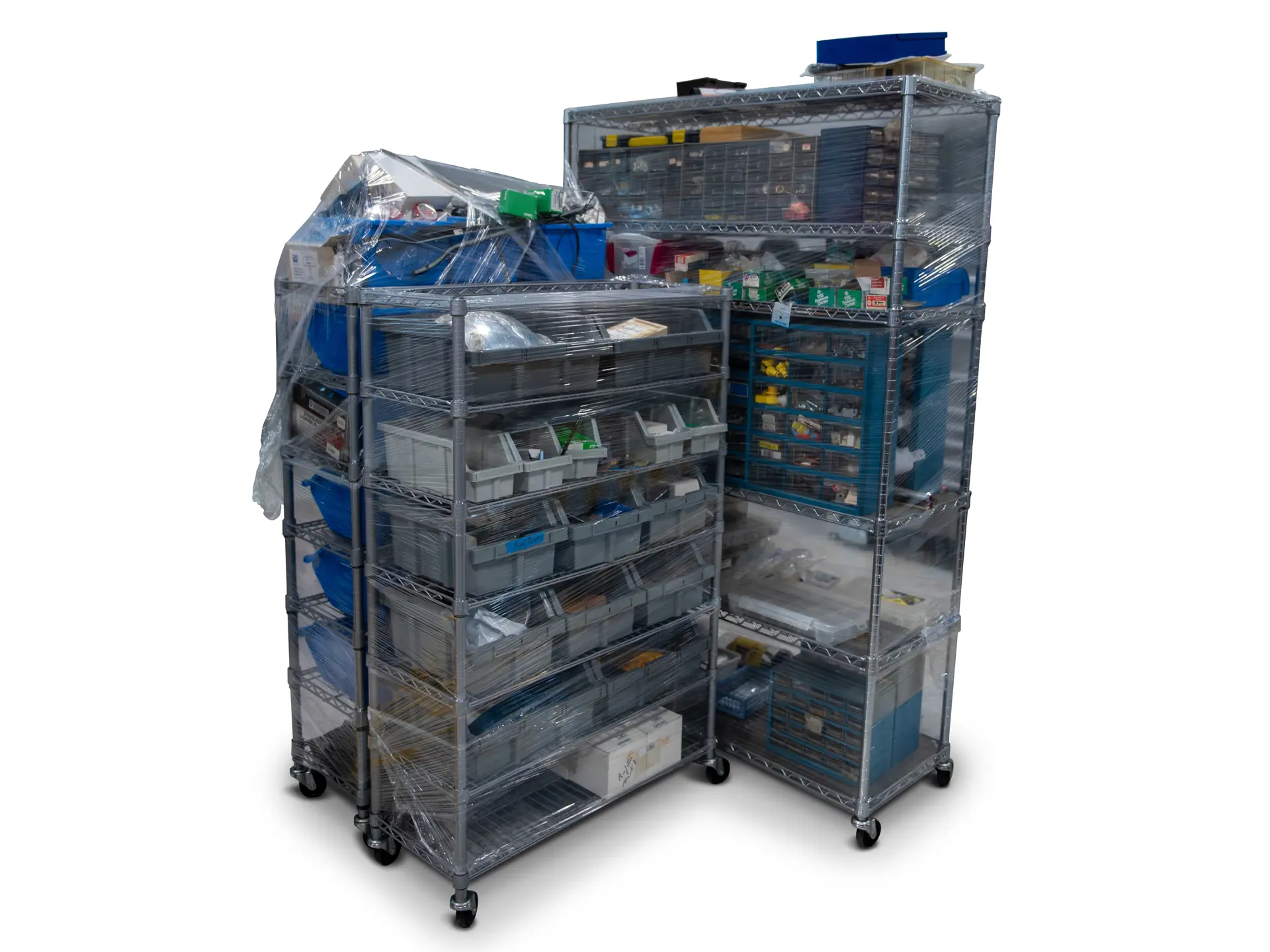 Three Racks of Assorted Fasteners and Hardware | The Elkhart Collection ...