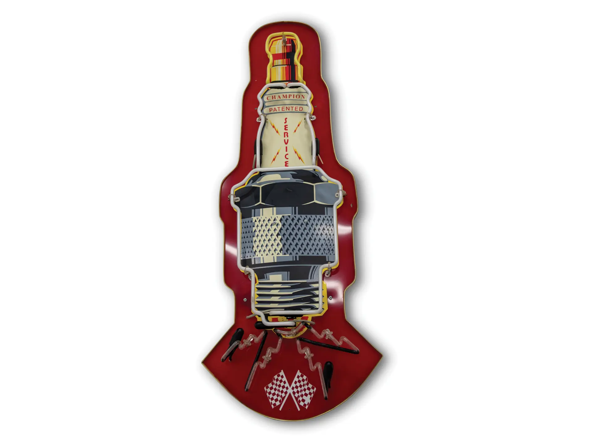 Champion Spark Plug Neon Sign | The Elkhart Collection | RM Sotheby's