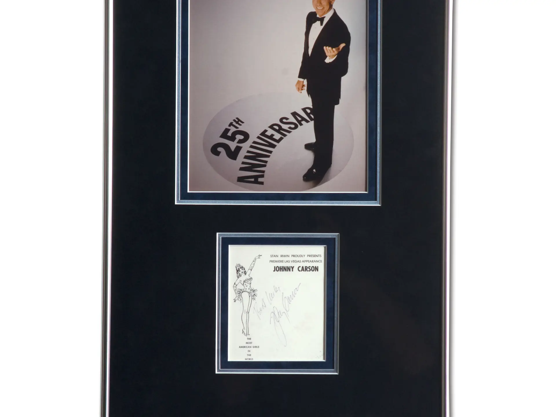 Johnny Carson Autograph Display | The Astor Collection | RM Sotheby's