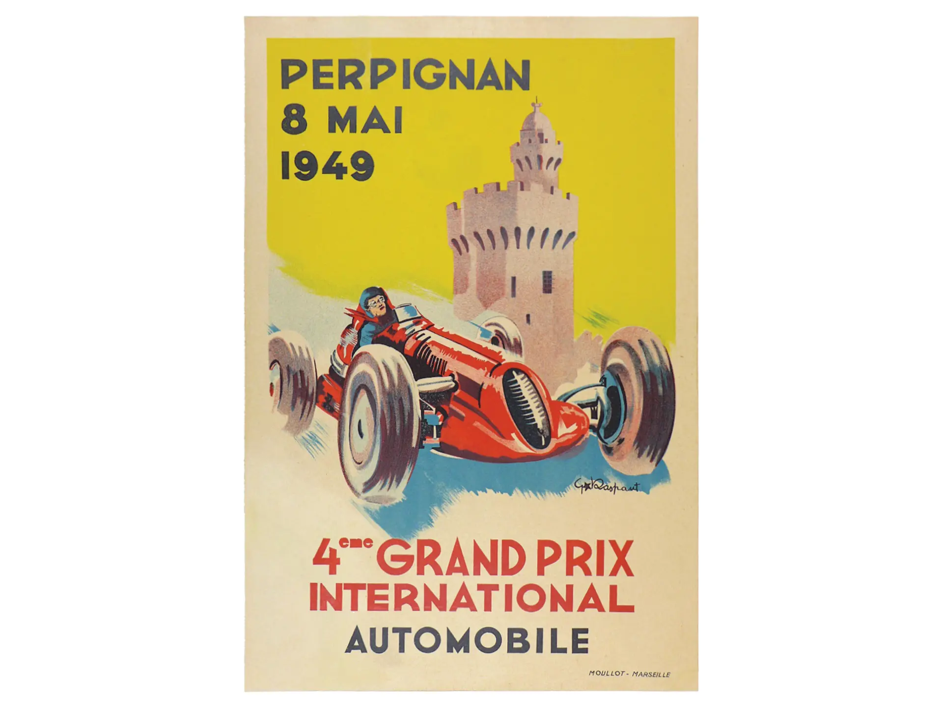 4th Grand Prix International Automobile, Perpignan, 1949 | Original ...