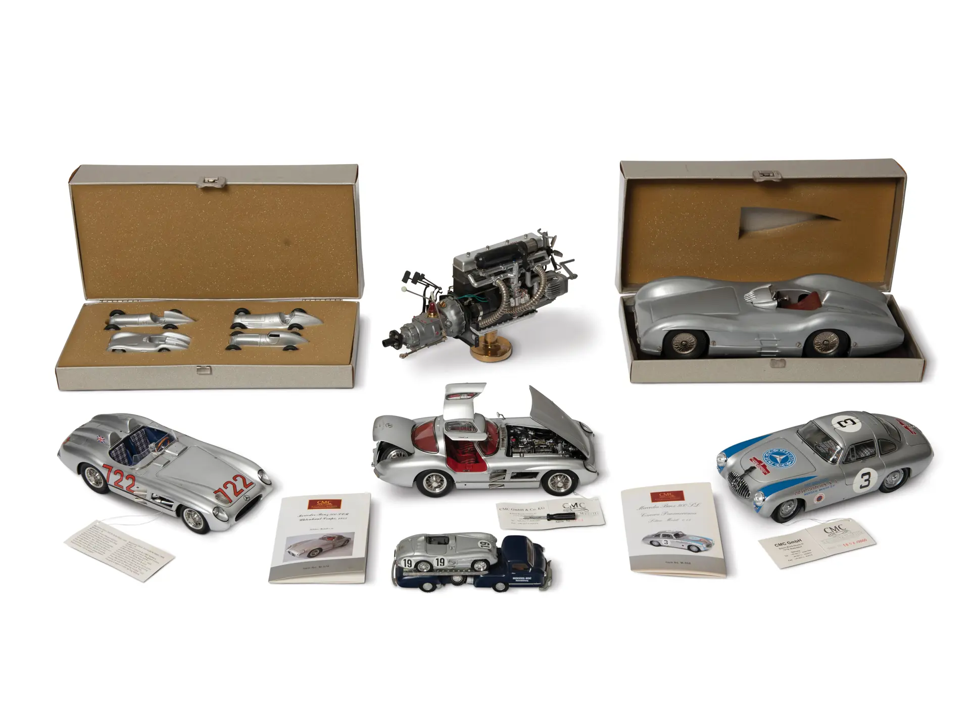 Vintage Marklin Racing Mercedes-Benz Toys with Models and Display Case ...
