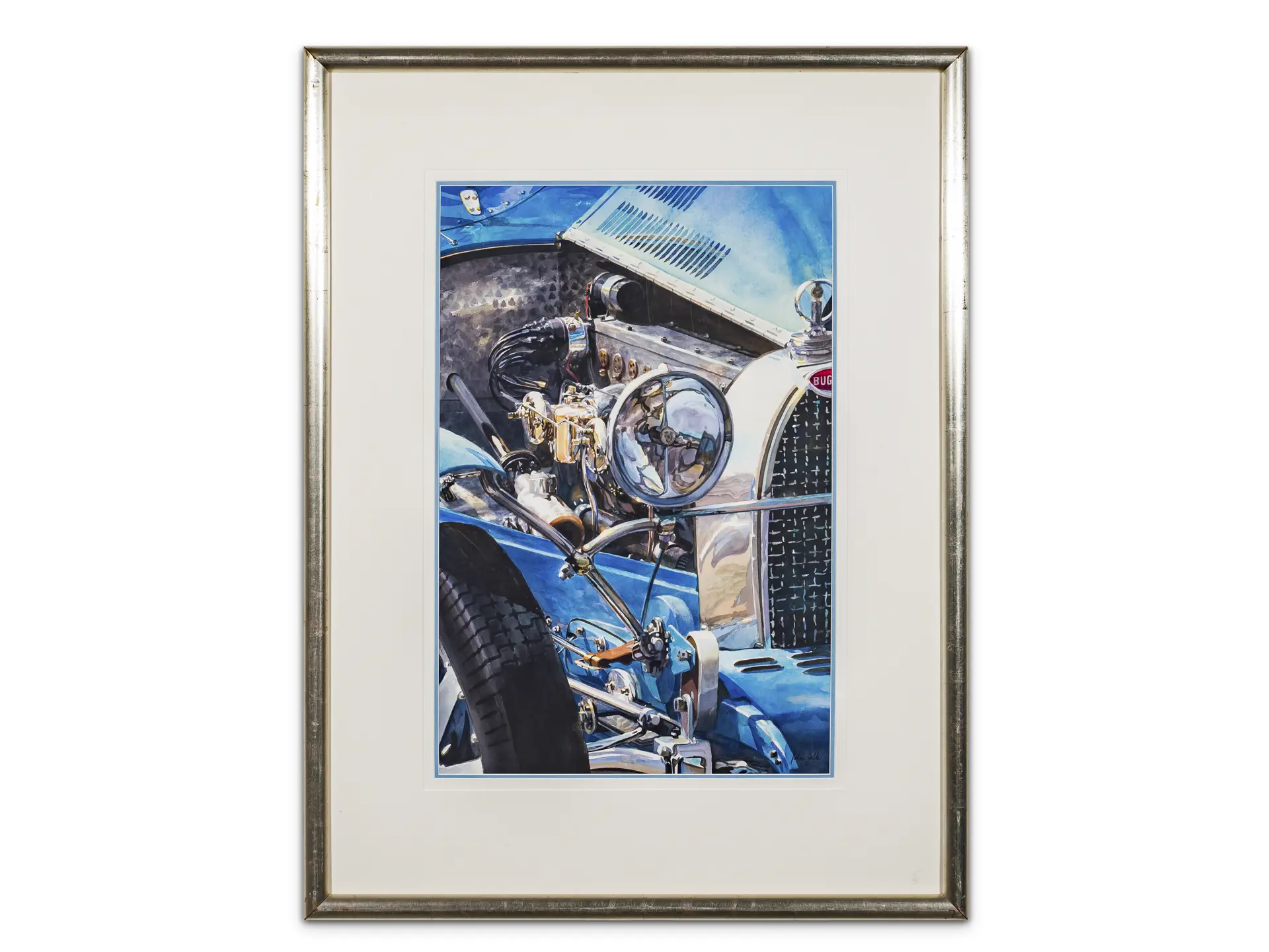 Bugatti Framed Painting by John Gable | Hershey 2022 | RM Sotheby's