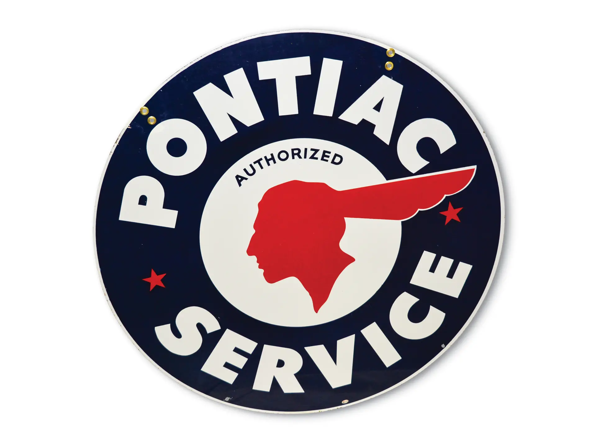Pontiac Service with Stars and Full Feather Logo Sign | Auburn Spring ...