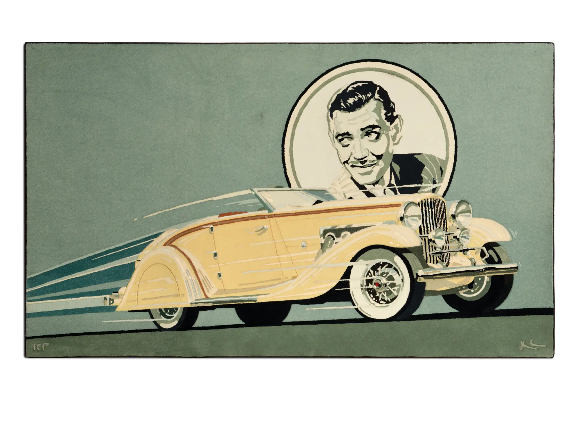 Clark Gable Duesenberg Tapestry by Keith Collins | The Andrews ...