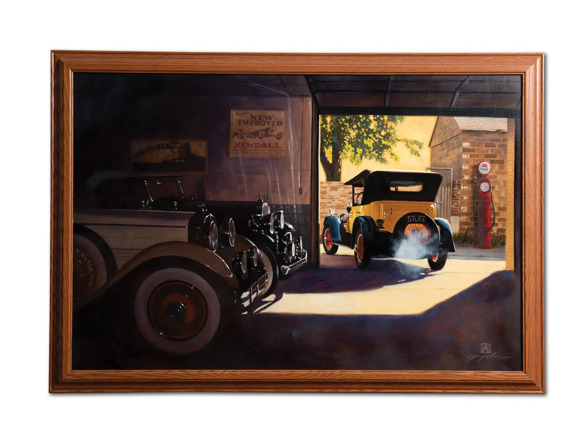 Motoring Painting by George Angelini | The Guyton Collection | RM Sotheby's