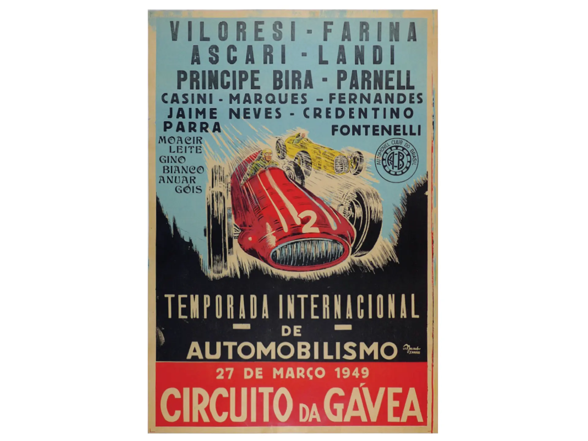 Temporada Internacional de Automobilismo, Circuito da Gávea, 1949 ...