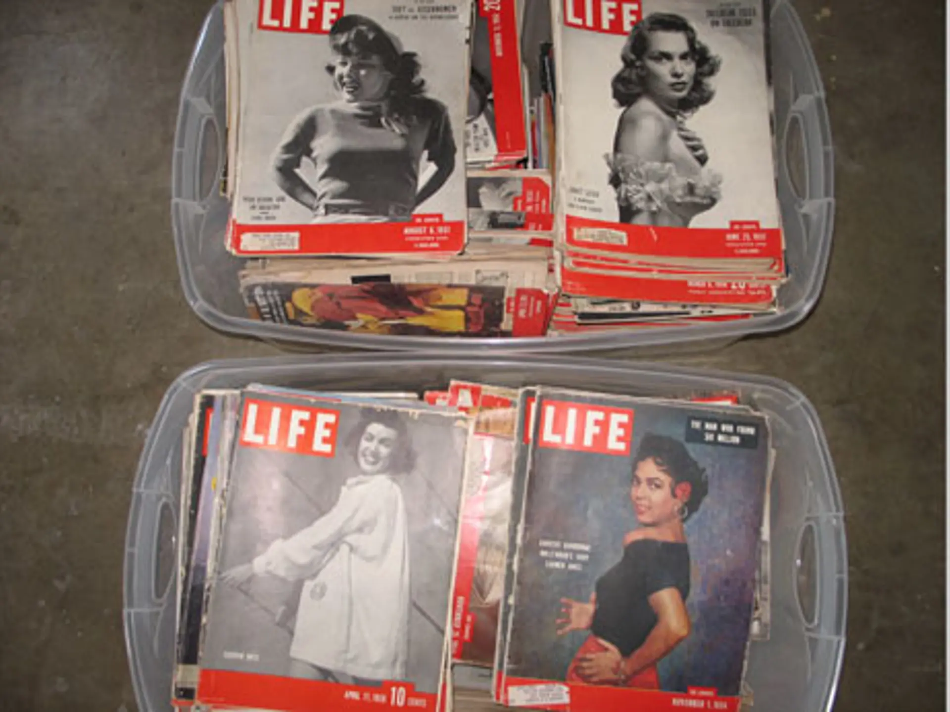 Life Magazines (miscellaneous), 2 clear boxes | The Pate Collection ...