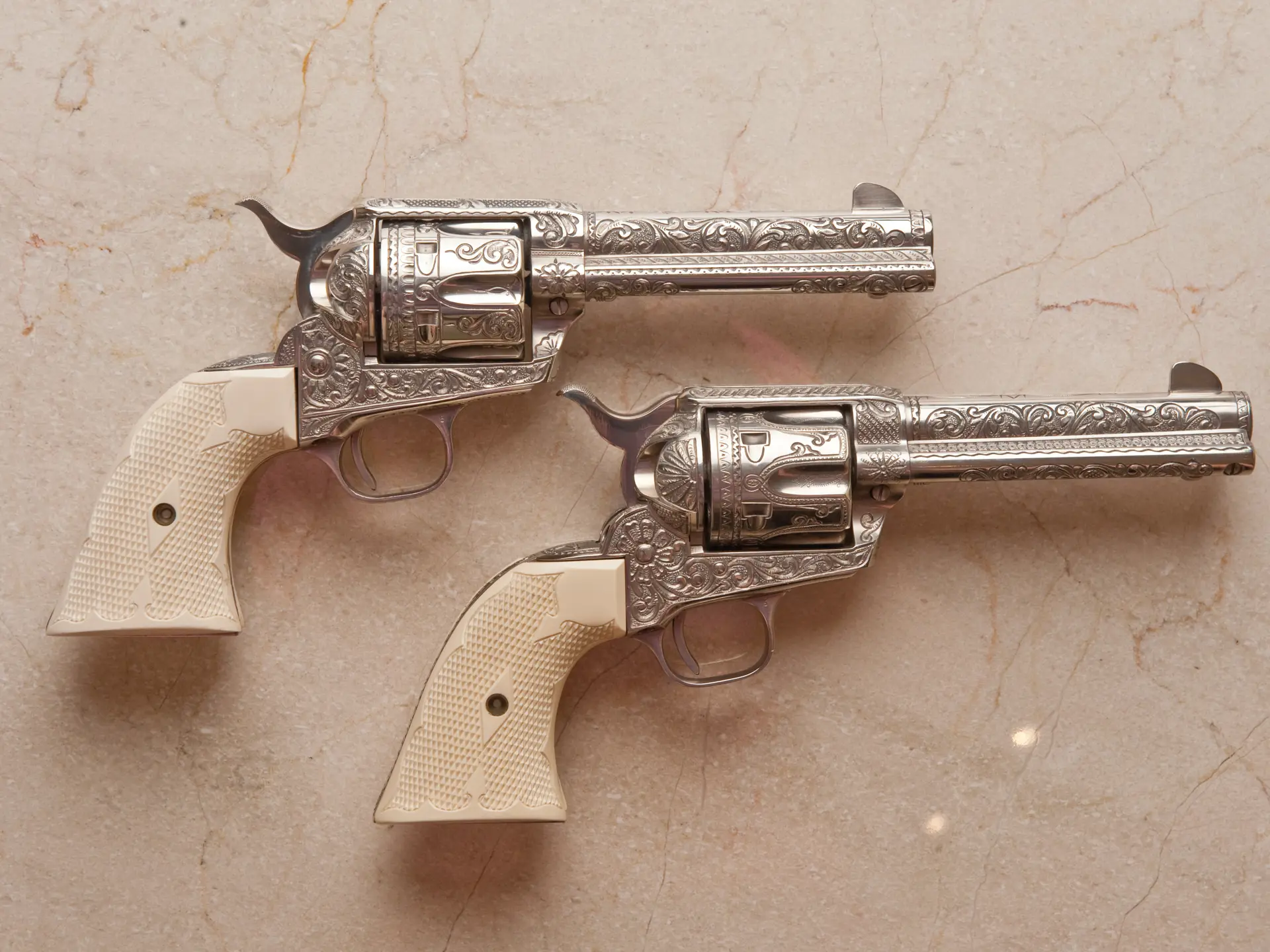 Pair of Colt NRA SAA Revolvers with Ivory Handles | The Milhous ...