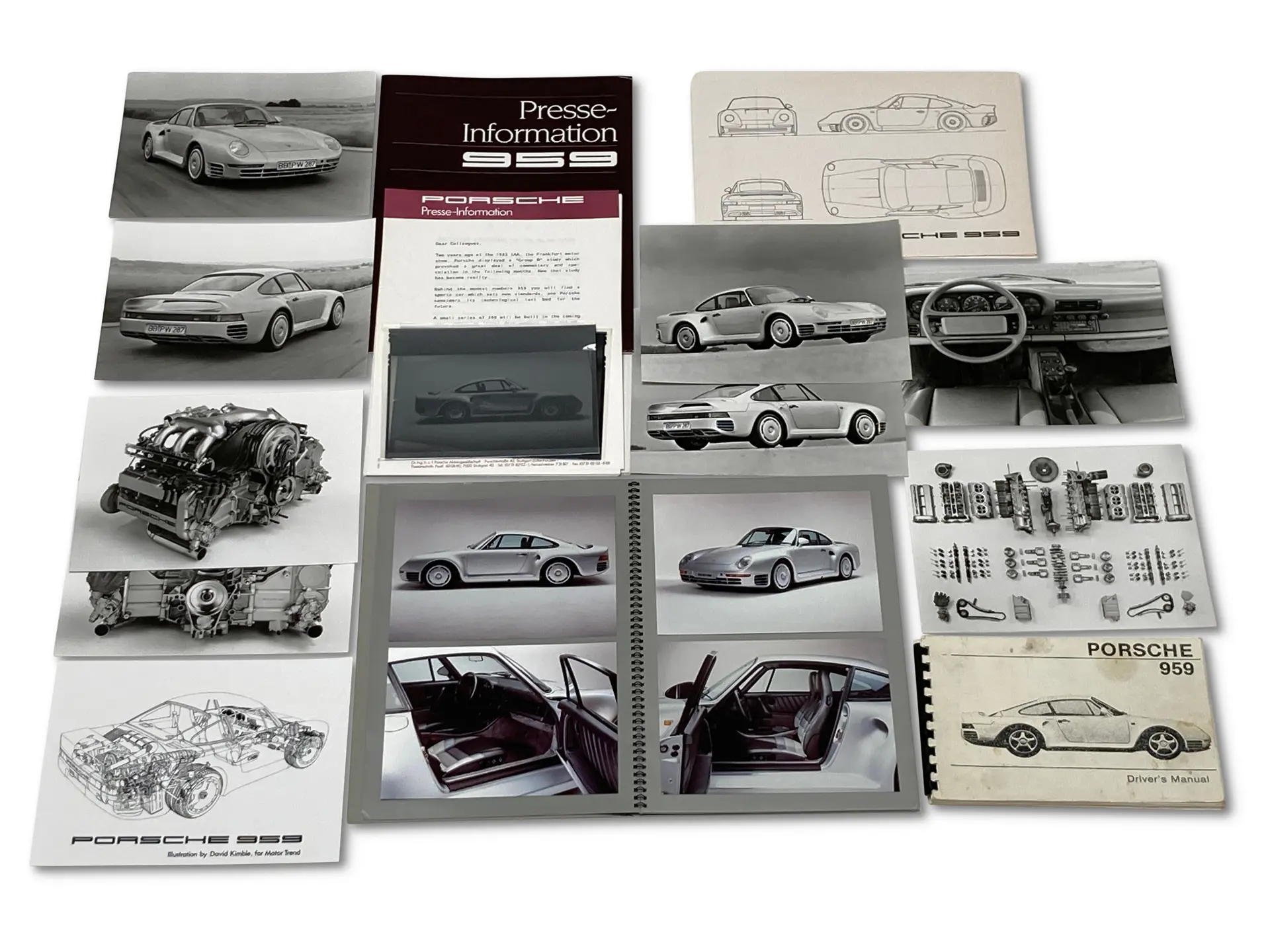 Porsche 959 English Language Press Kit and Owner's Manual for 959 ...