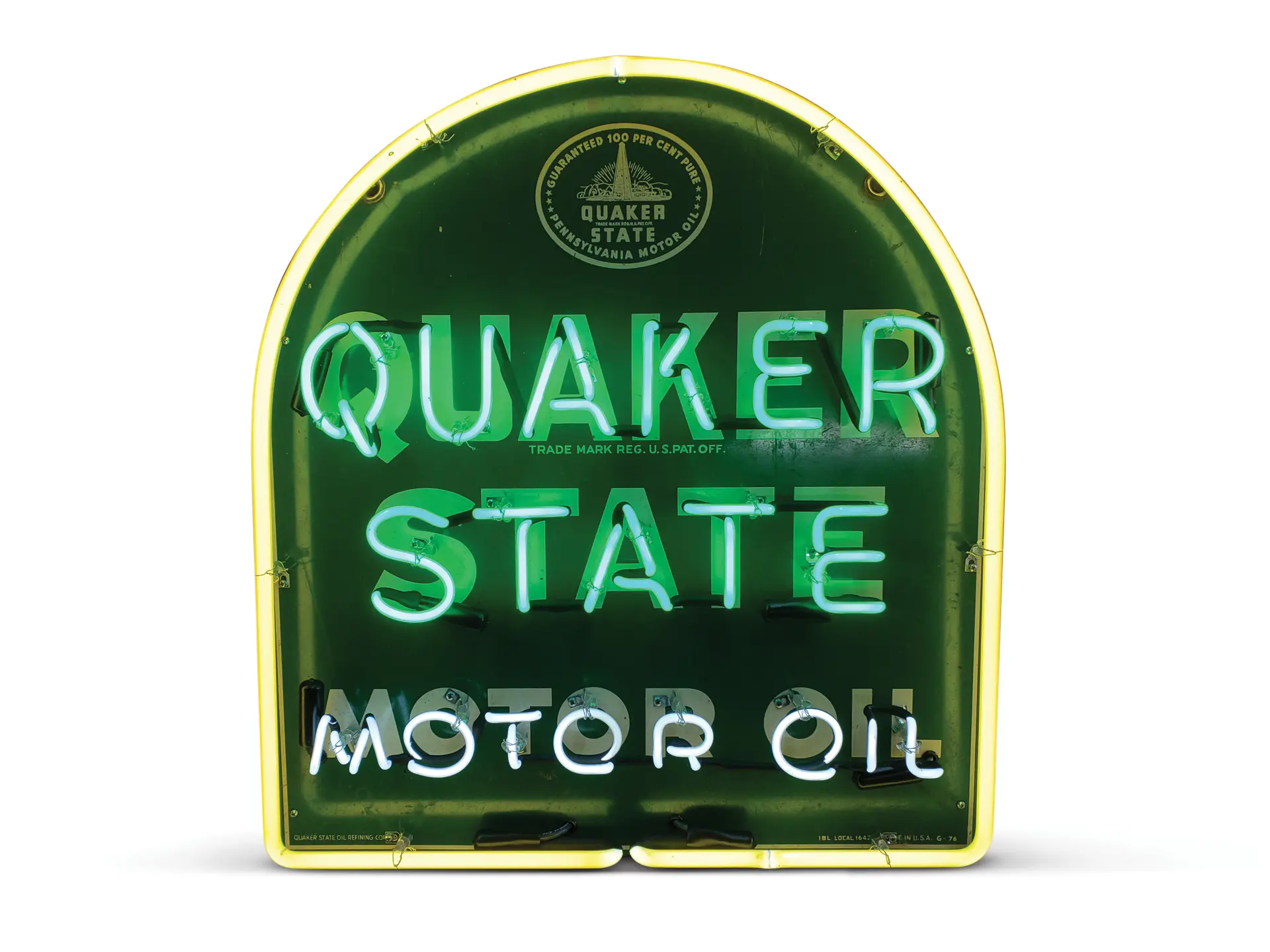 Quaker State Neon Tin Sign | Auburn Fall 2019 | RM Sotheby's