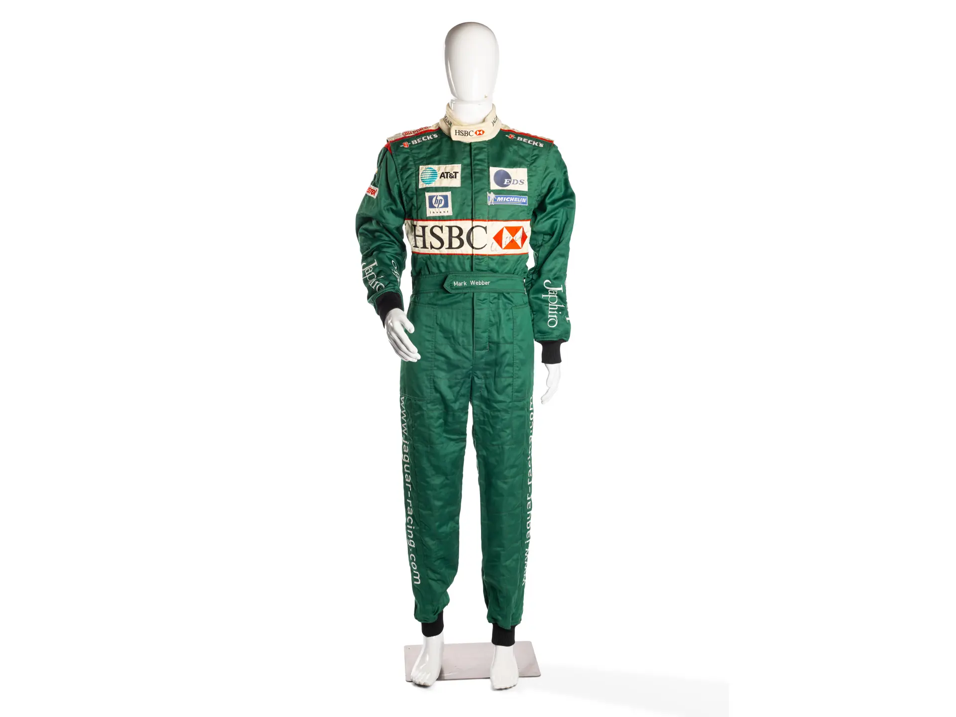 2003 Mark Webber Jaguar Racing Formula 1 OMP Promotional Racing Suit ...