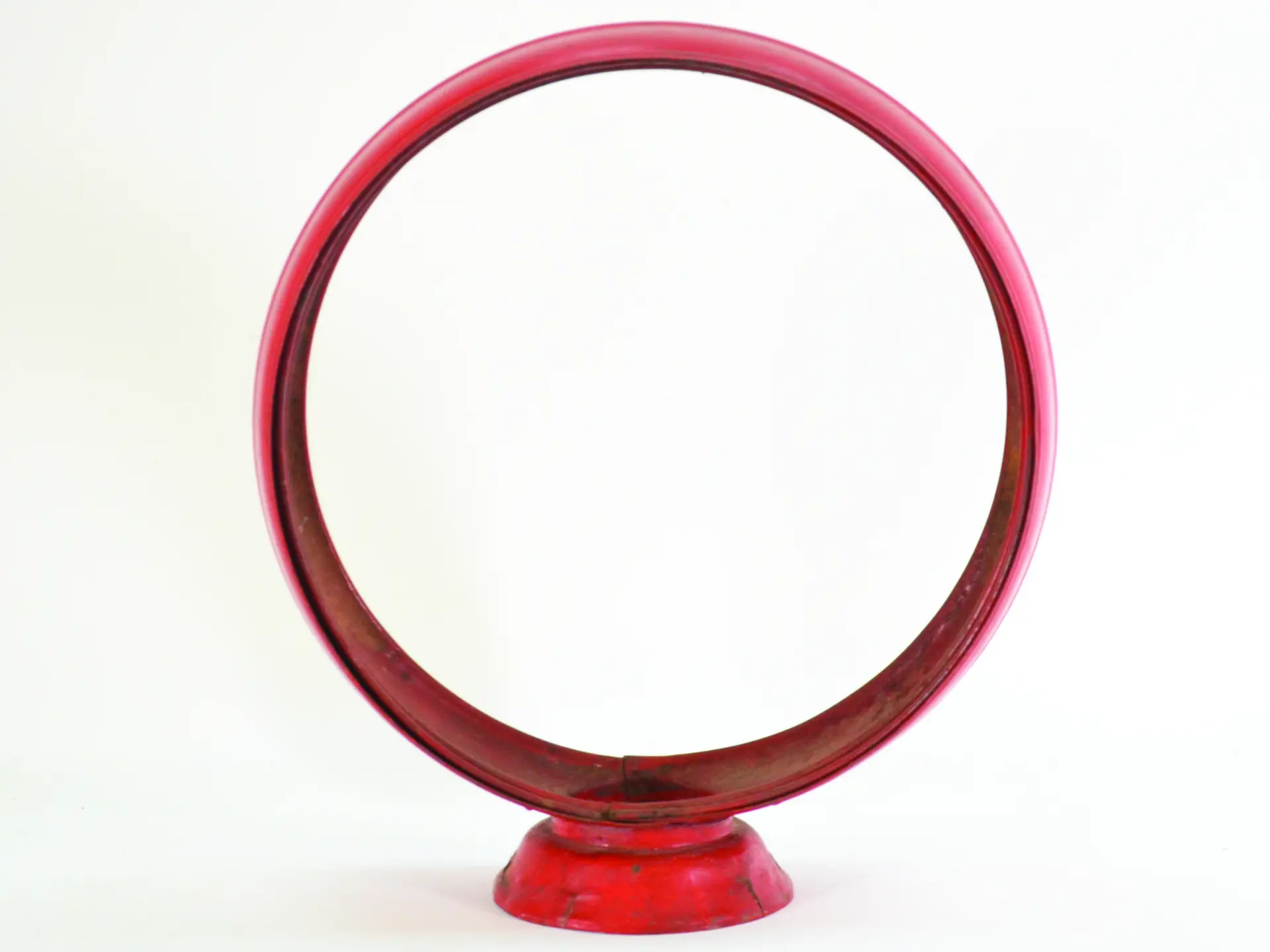 A 16 1/2 inch steel gas globe body appears in original condition ...