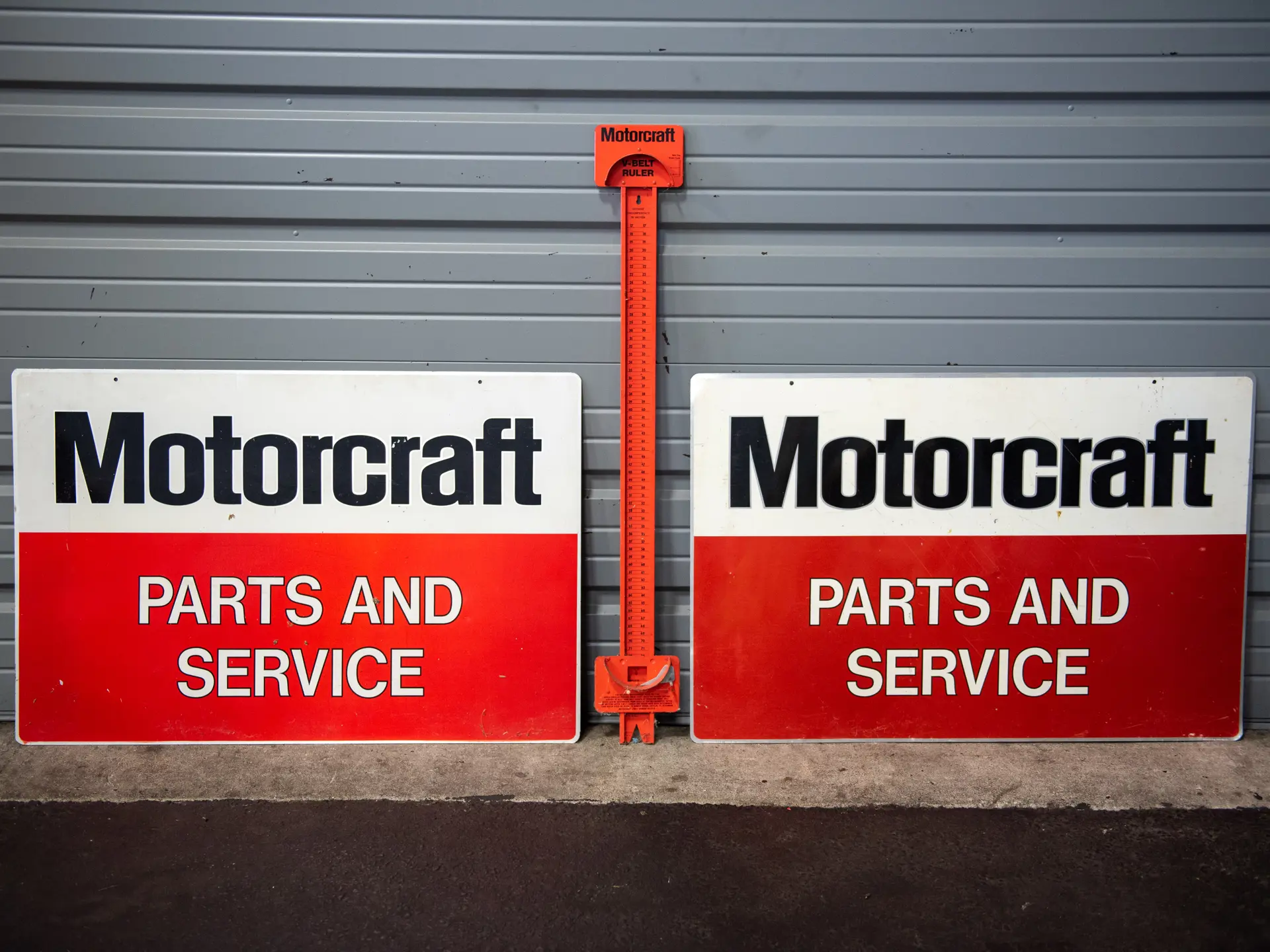 Ford Motorcraft V-Belt Ruler and Motorcraft Parts and Service Double ...
