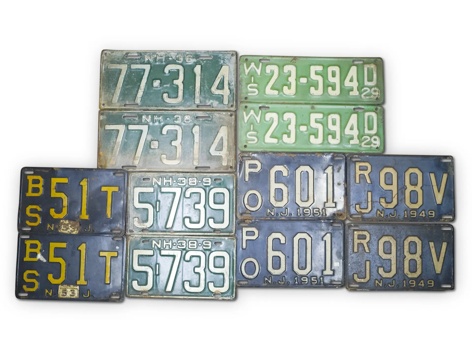 Pairs of Vintage License Plates | THE MITOSINKA COLLECTION | RM Sotheby's
