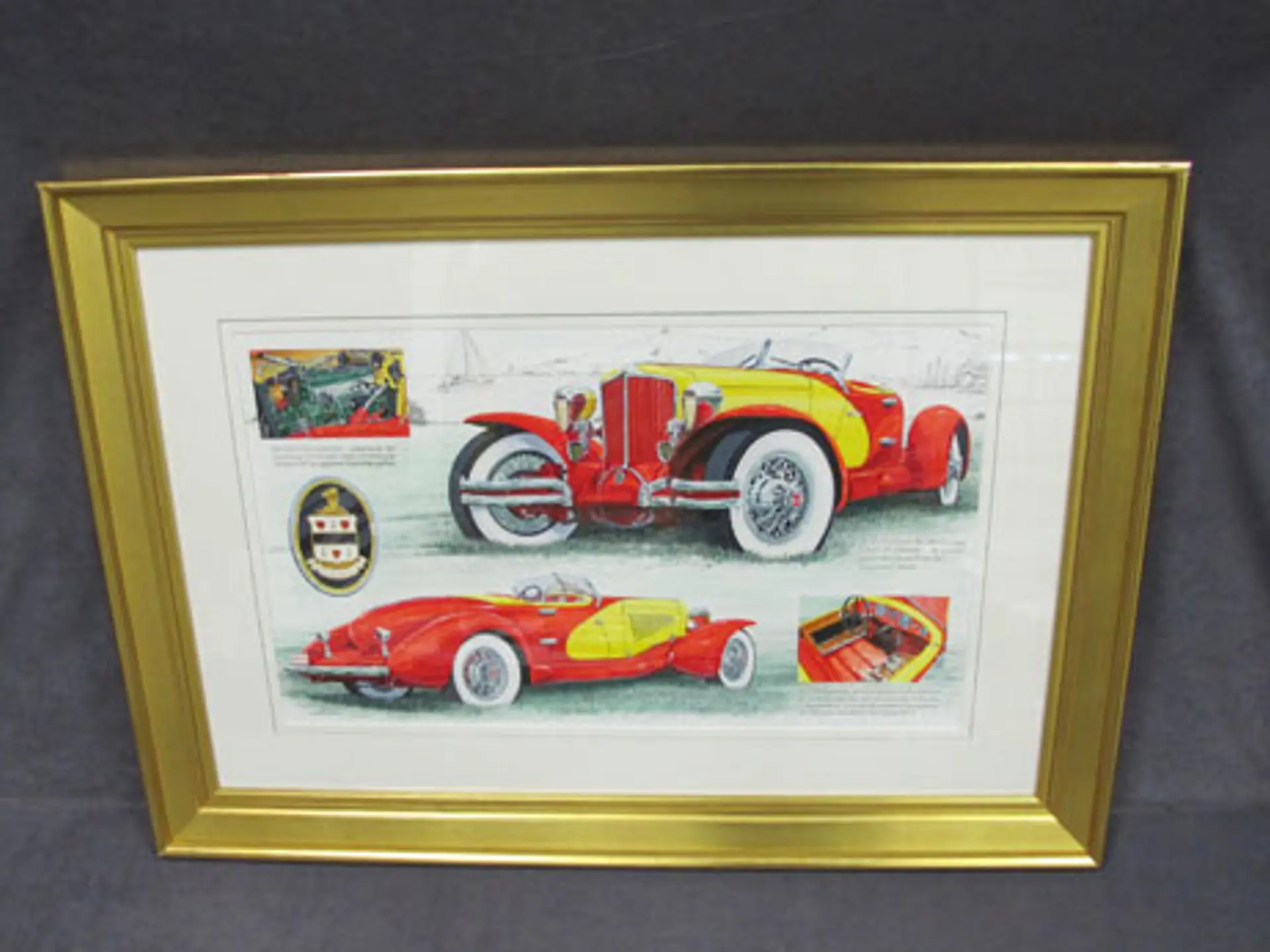 G E Geivett - Cord L-29 Speedster 28x17 Watercolor | Auburn Spring 2012 ...