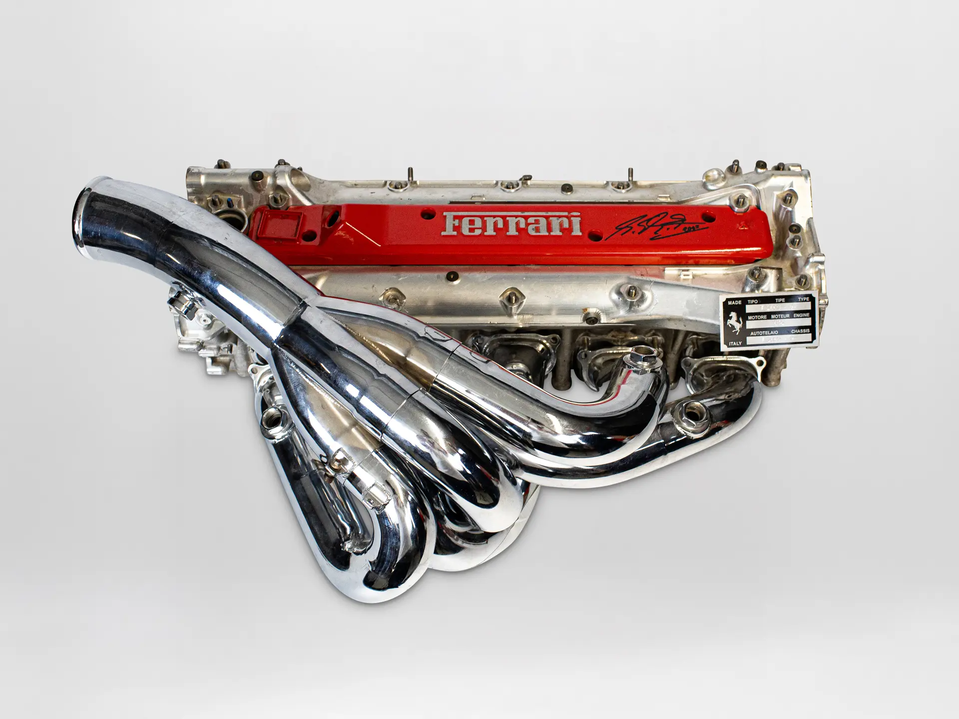 Ferrari F2003-GA Cylinder Head and Exhaust Manifold Signed Display ...