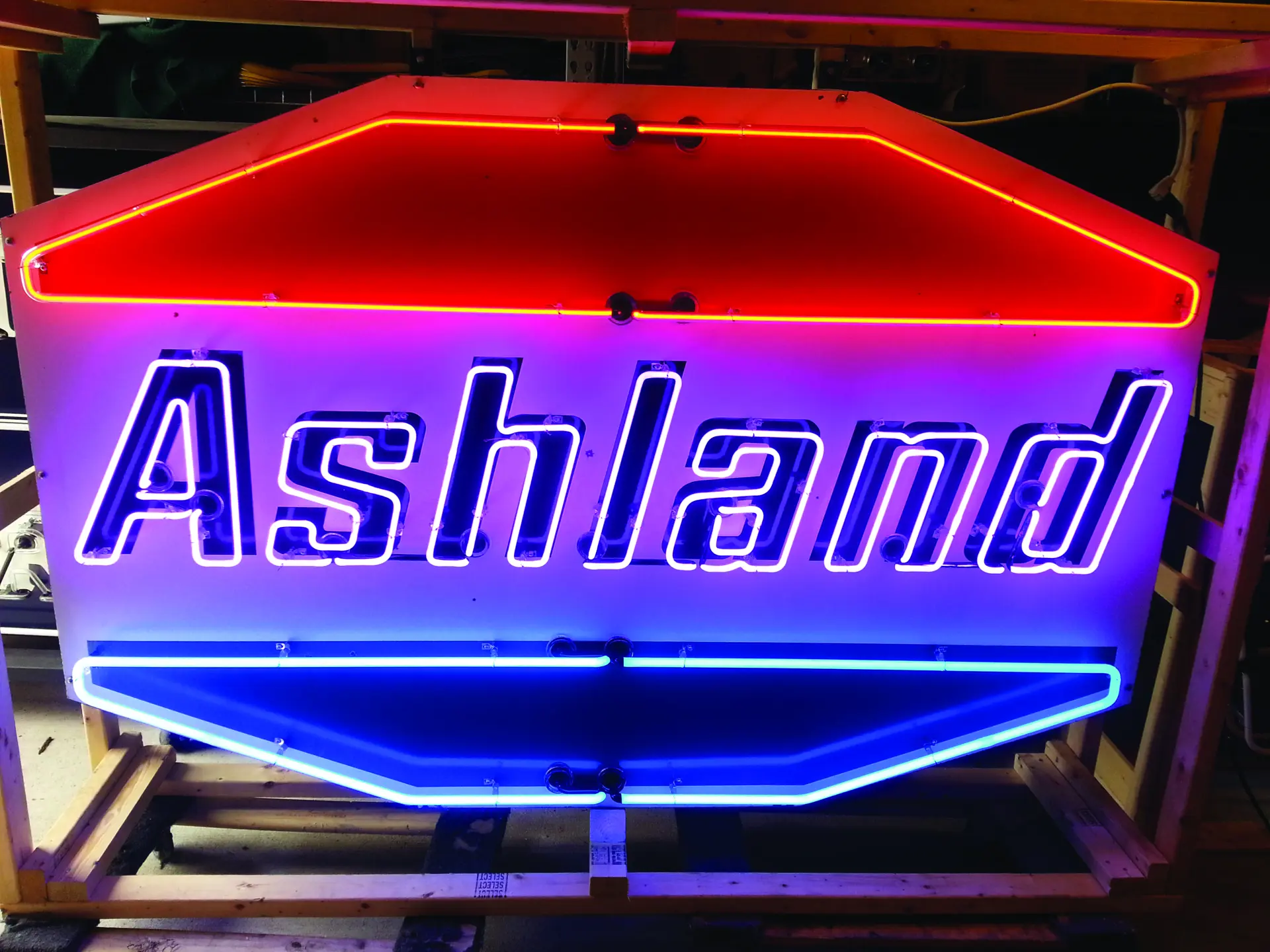 Ashland porcelain, neon sign, original, | Auburn Fall 2016 | RM Sotheby's