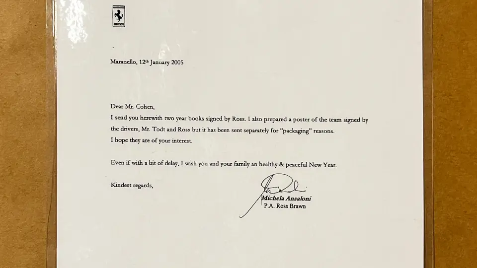 Scuderia Ferrari F1 Team Photo Signed by Michael Schumacher, Rubens ...