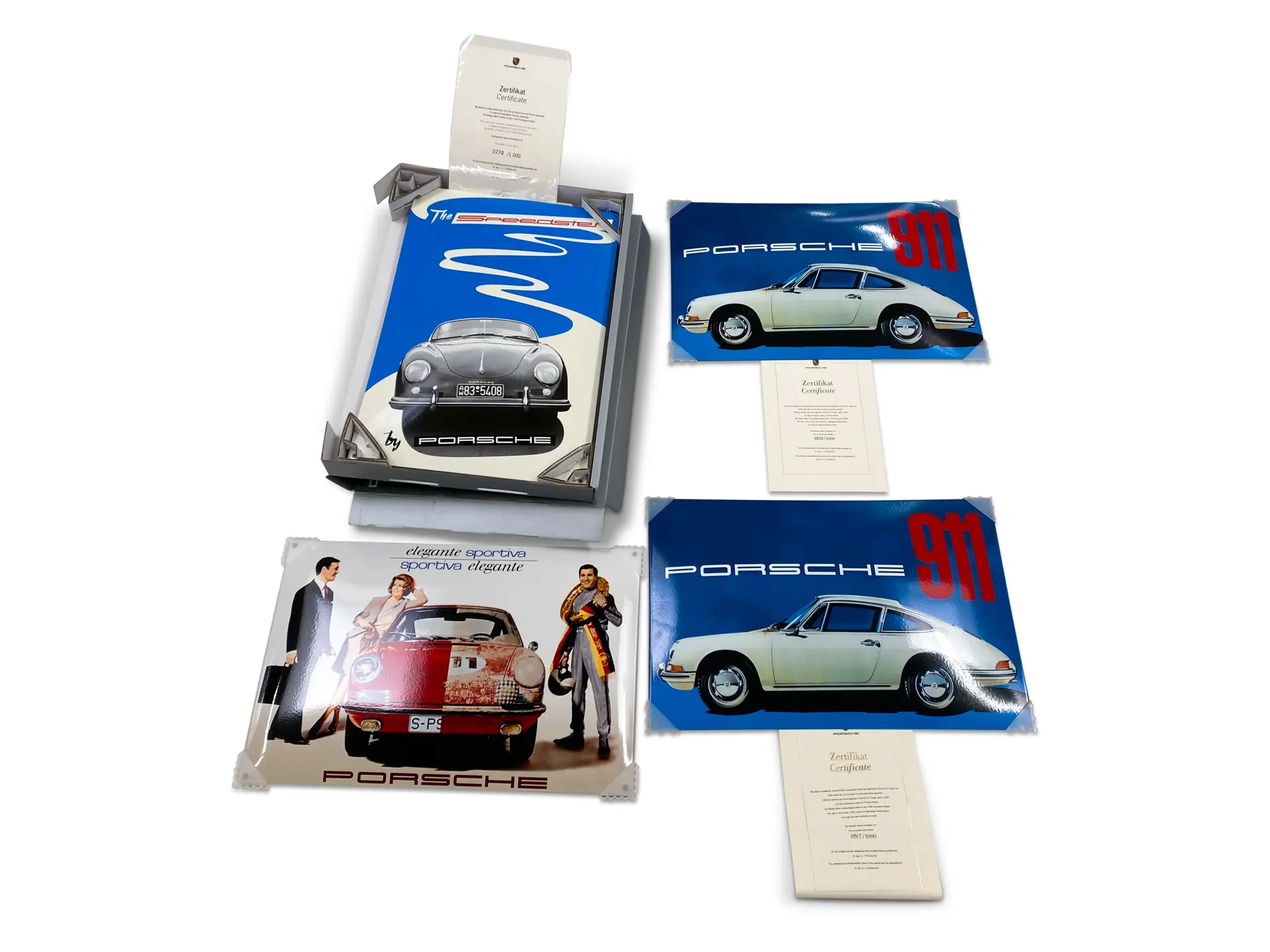 Porcelain Enameled Porsche Signs | The White Collection | Online | RM ...