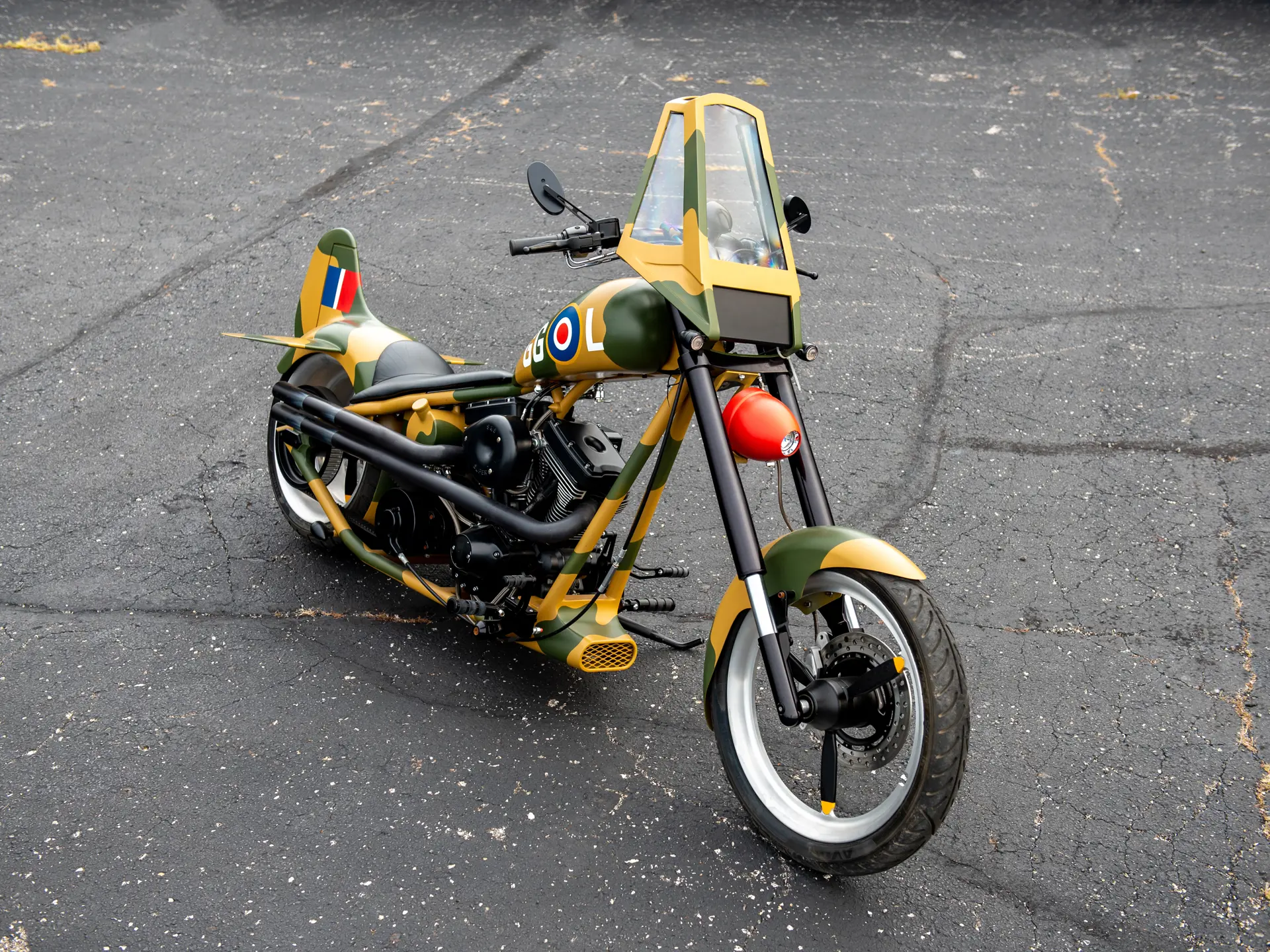 2008 Metropolitan Chopper Royal Air Force Spitfire Custom | Auburn Fall ...