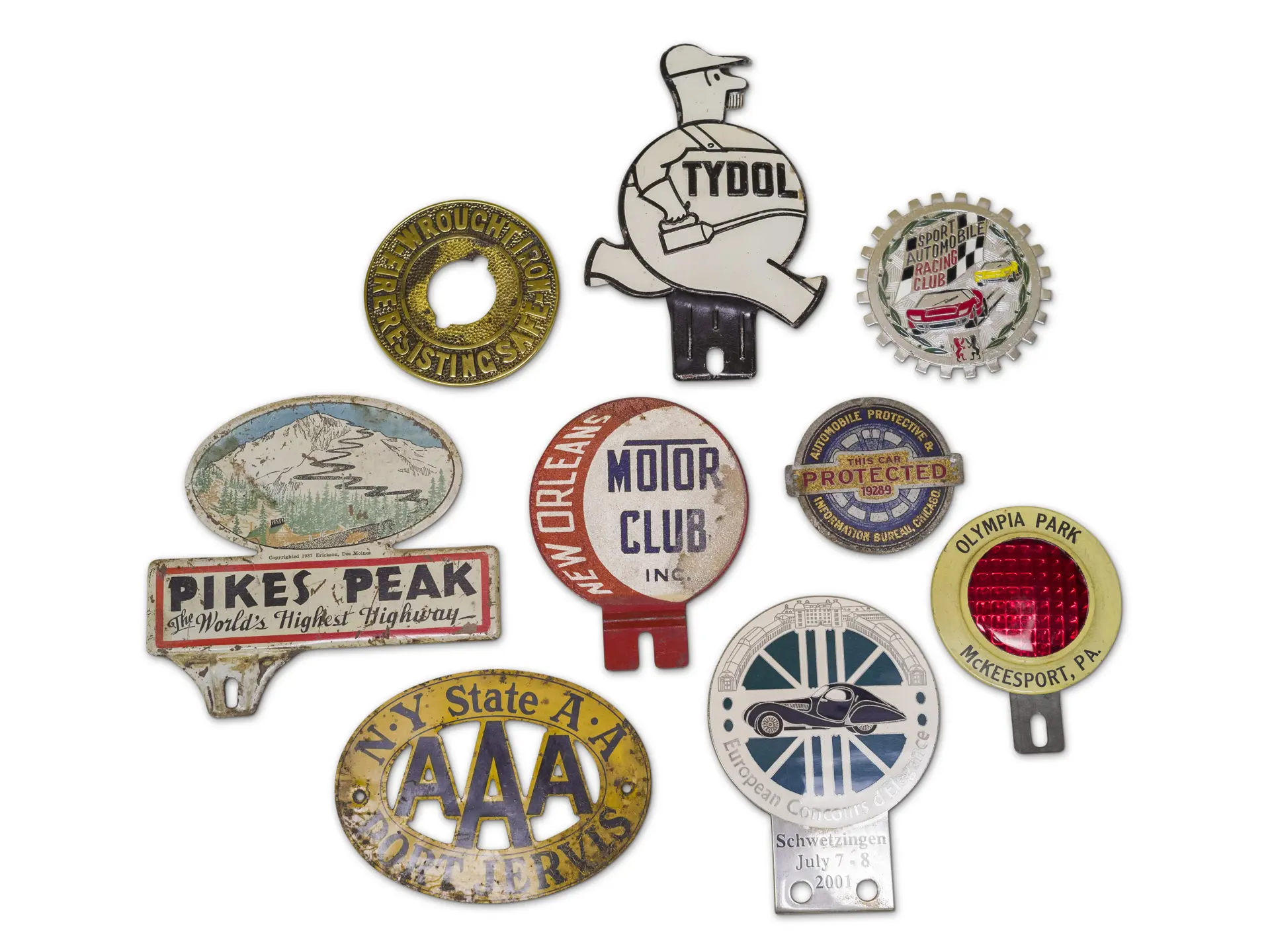 Assortment of License Plate Toppers and Badges | THE MITOSINKA ...