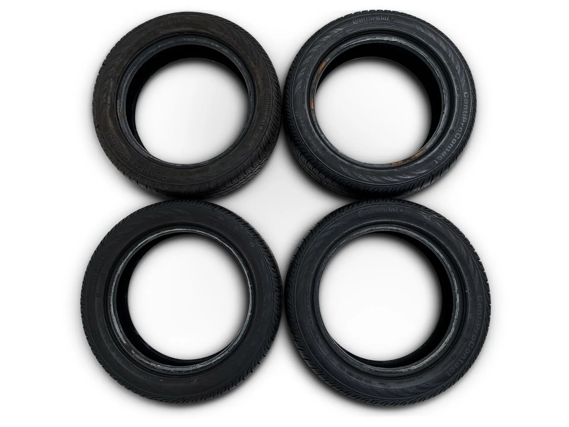 Four Continental ContiProContact 175/55/R15 77T Tires | The White ...