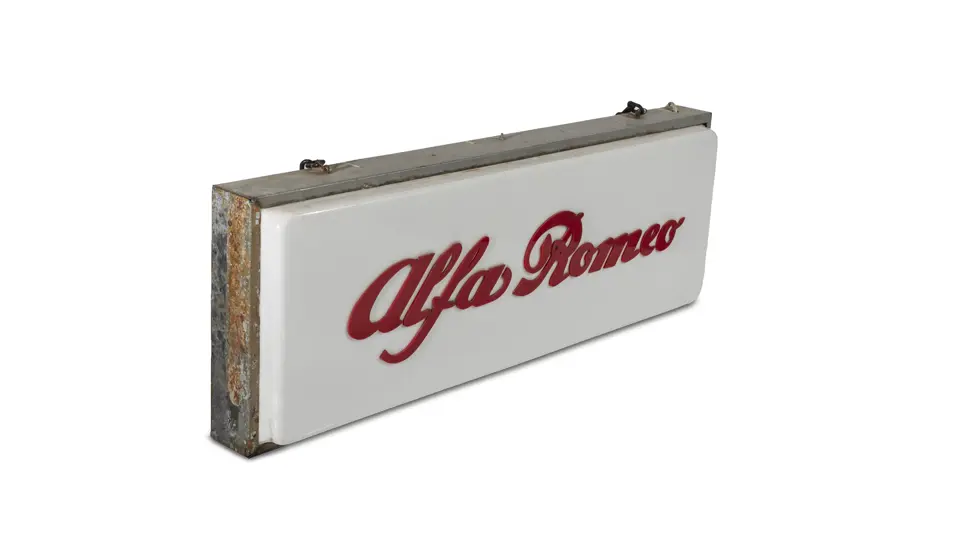 Alfa Romeo Lighted Sign | Open Roads, August 2021 | RM Sotheby's