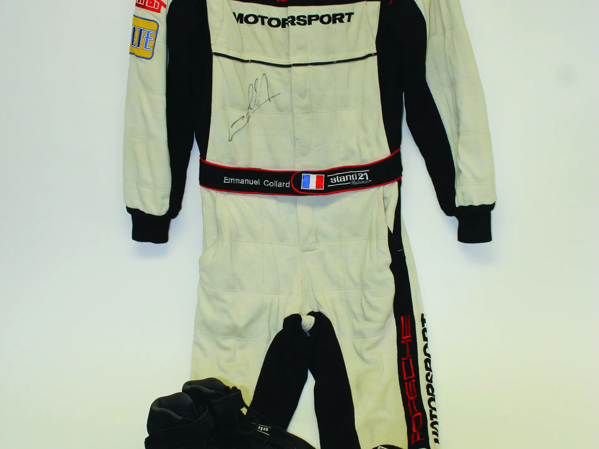 Complete Emmanuel Collard Racing Suit including Shoes and Gloves | Fort ...