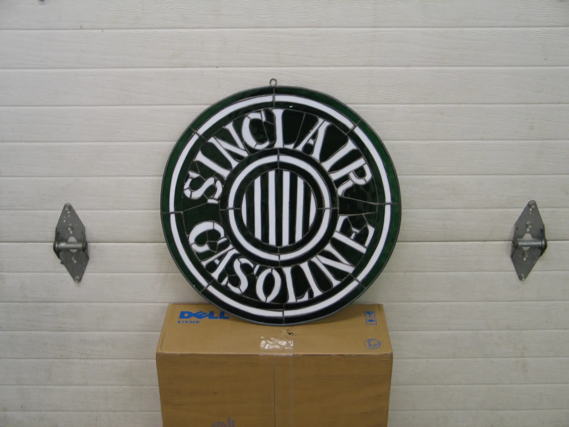 Custom leaded glass sinclair sign. | The Florida Collector Car Auction ...