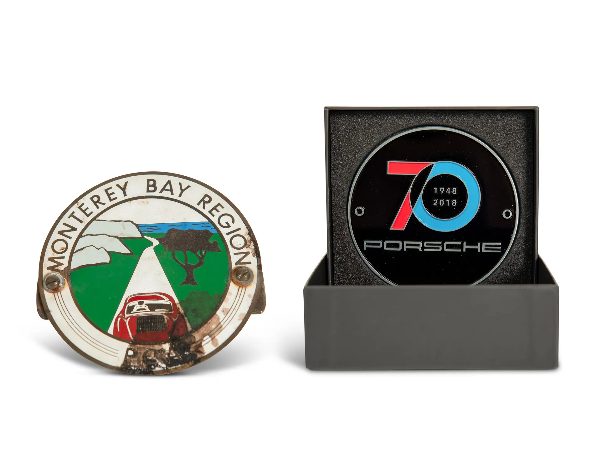 Monterey Bay Region PCA and 70th Anniversary Radiator Badges | The ...