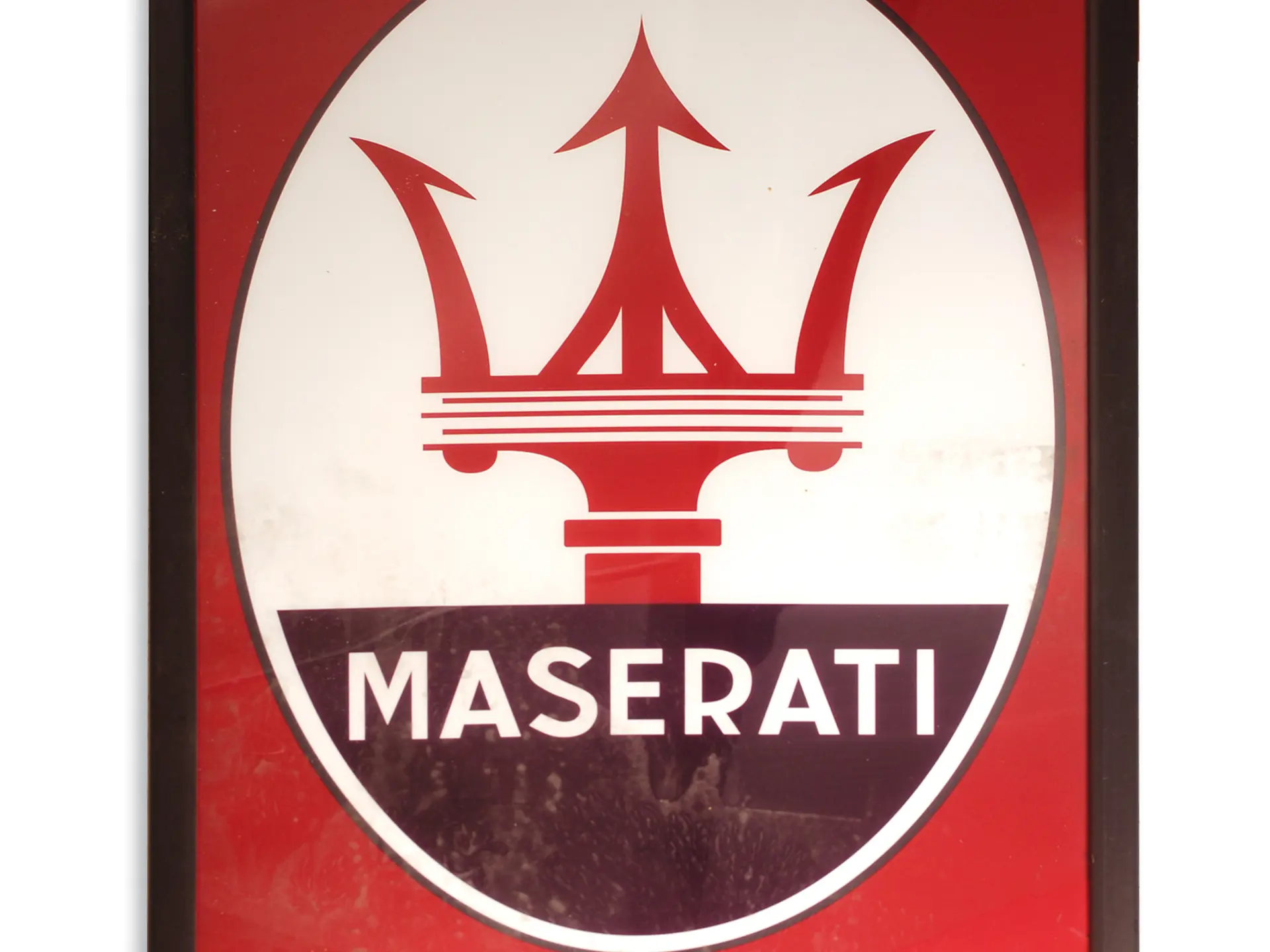 ILLUMINATED MASERATI SERVICE SIGN | The Ponder Collection | RM Sotheby's