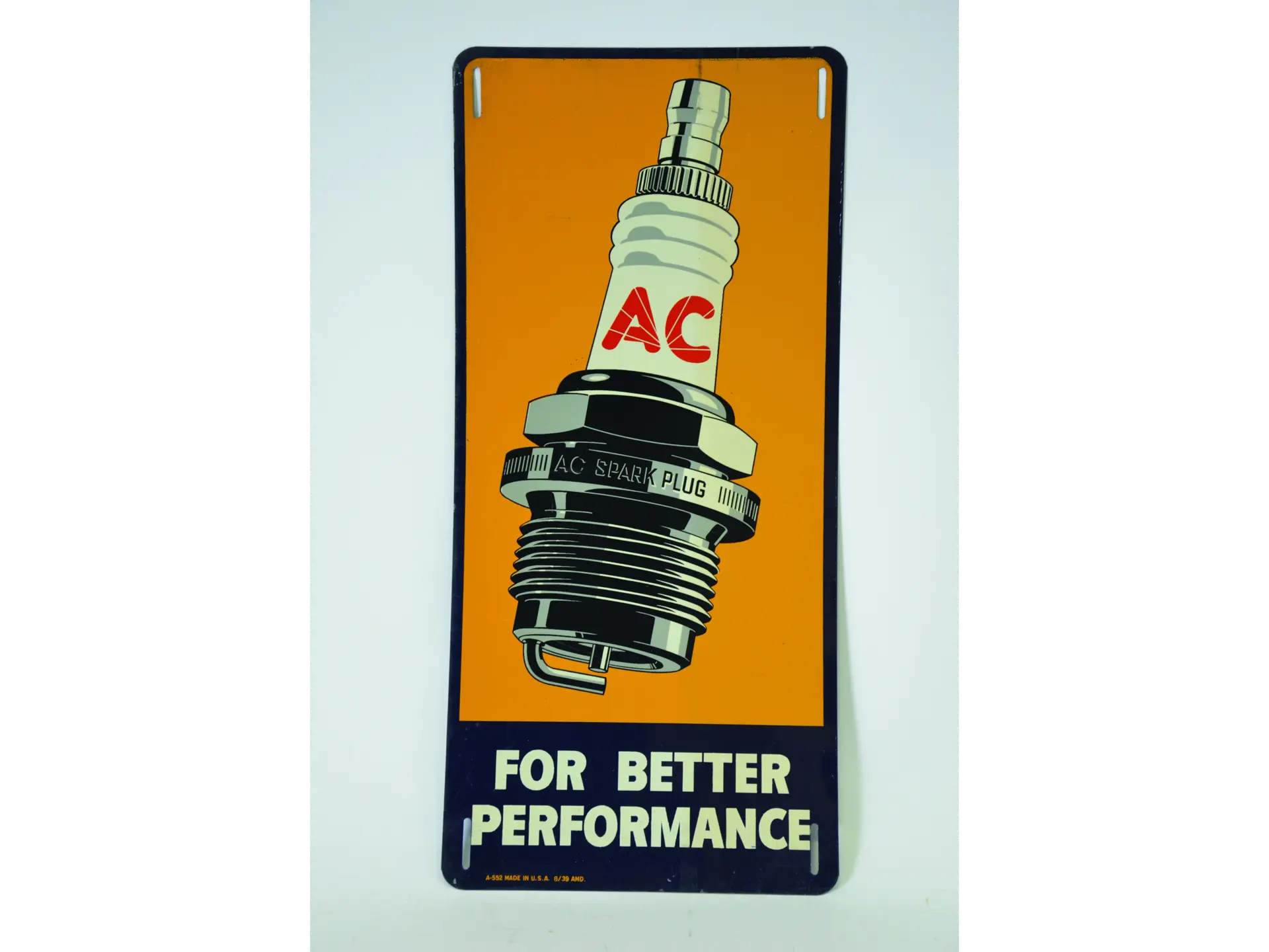 An exceptional ‘AC spark plugs’ sign, 1939. | Auburn Fall 2016 | RM ...