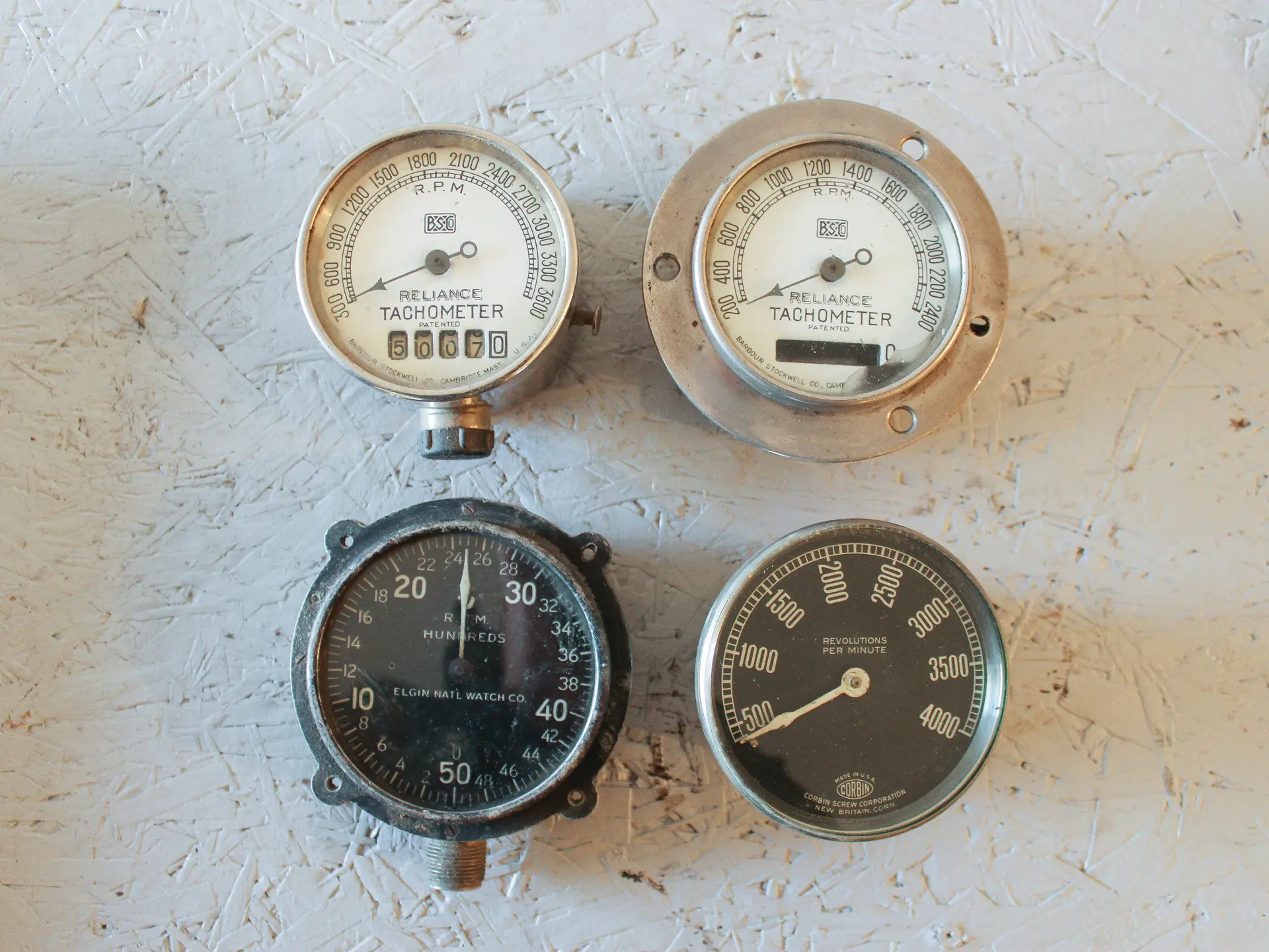 Antique Tachometers, Four Assorted Pieces | Auburn Spring 2018 | RM ...