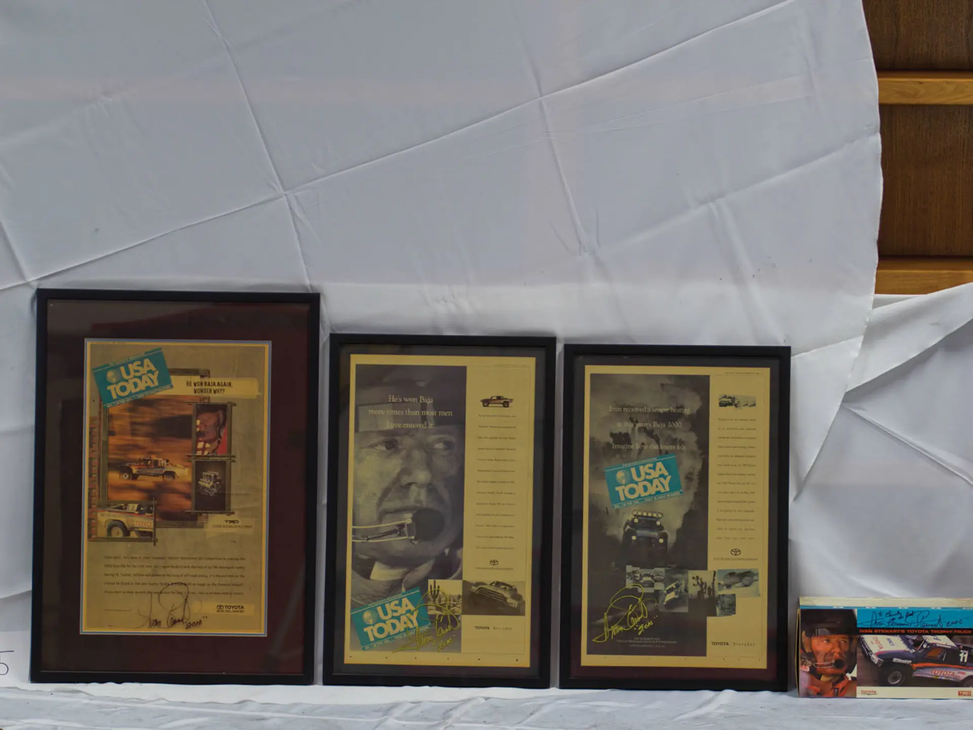 Ivan Stewart Signed Framed and Newspaper Clippings and Model Car | Fort ...