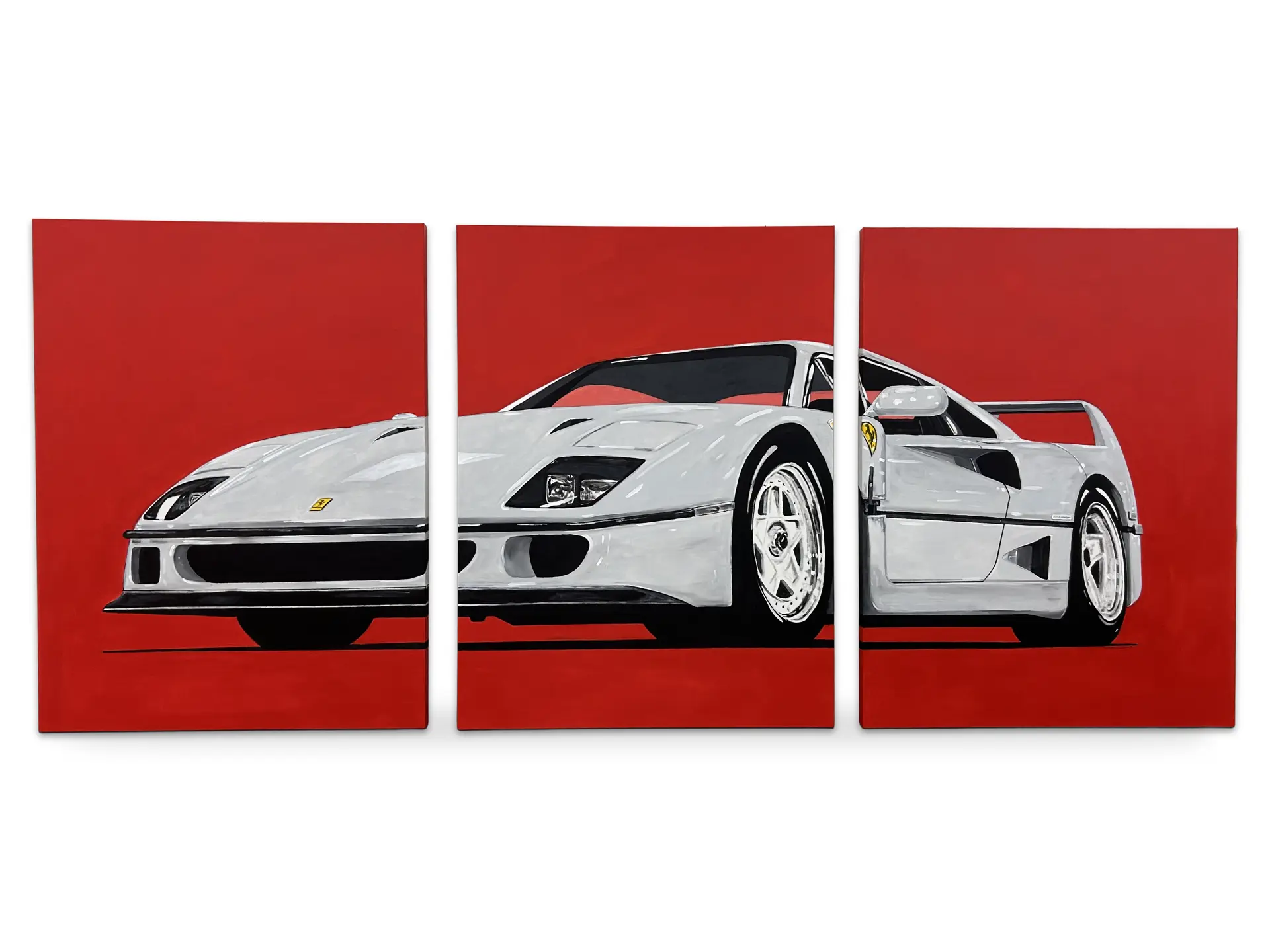 'Ferrari F40 – Triptych' Painting by Shahin Zonoozi | Arizona 2026 | RM ...