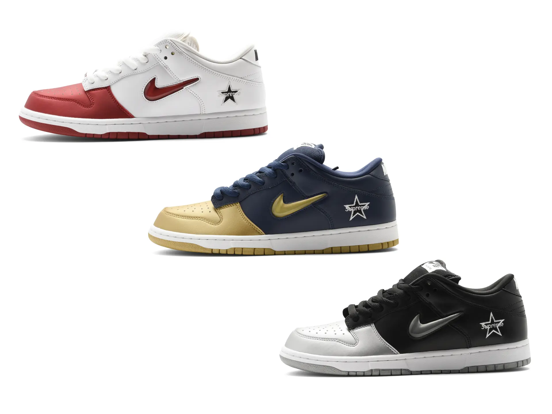 Set of Three | Nike SB Supreme Dunk Low Sneakers | Dare to Dream | The ...
