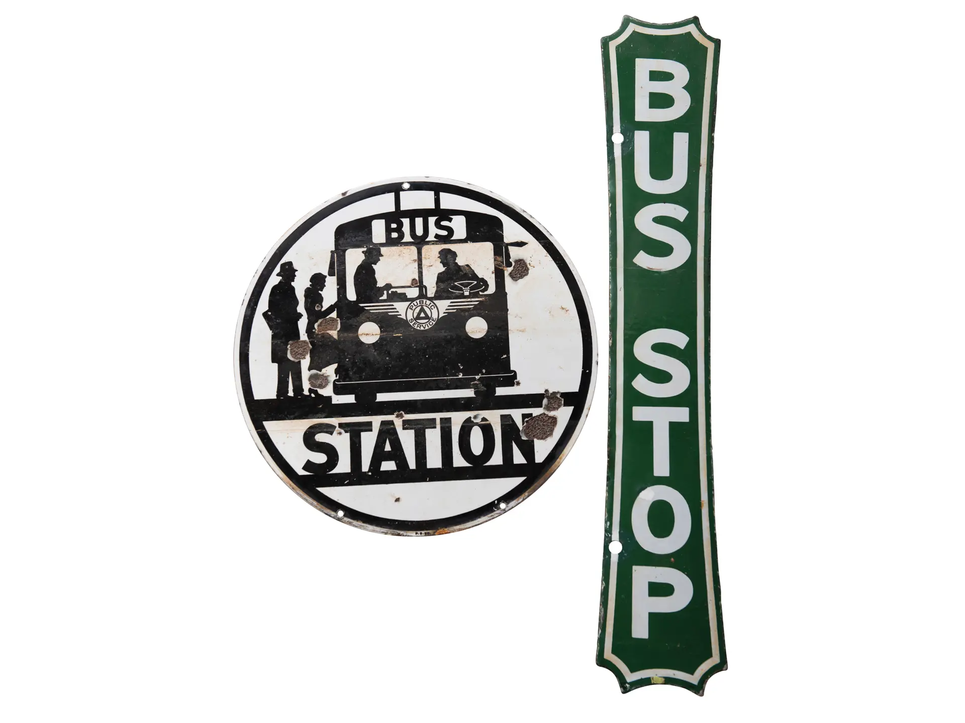 Bus Station and Bus Stop Porcelain Signs | The Dingman Collection | RM ...