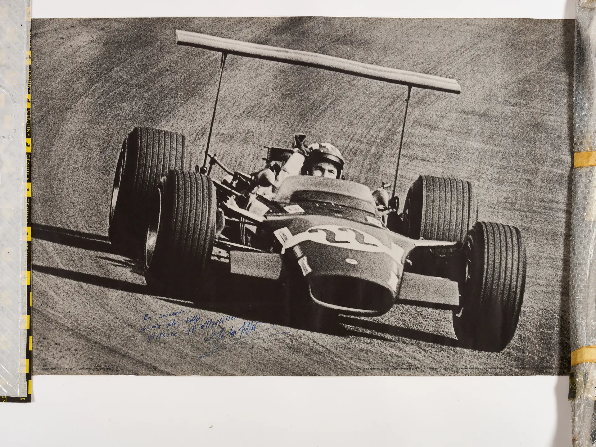 1968 British Grand Prix Signed by Jo Siffert | The February Memorabilia ...