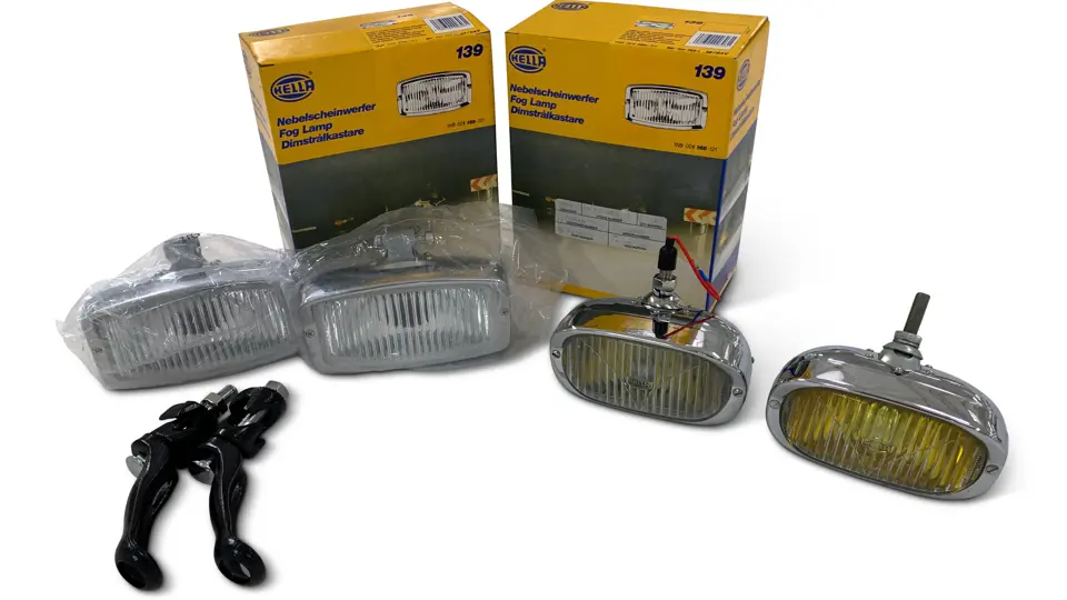Six Hella Porsche 901 Fog Lamps with One Set of Hardware | The White ...