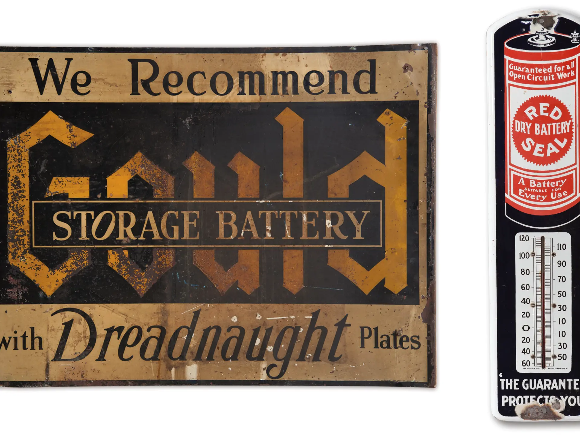 Two Battery Signs | The Dingman Collection 2012 | RM Sotheby's
