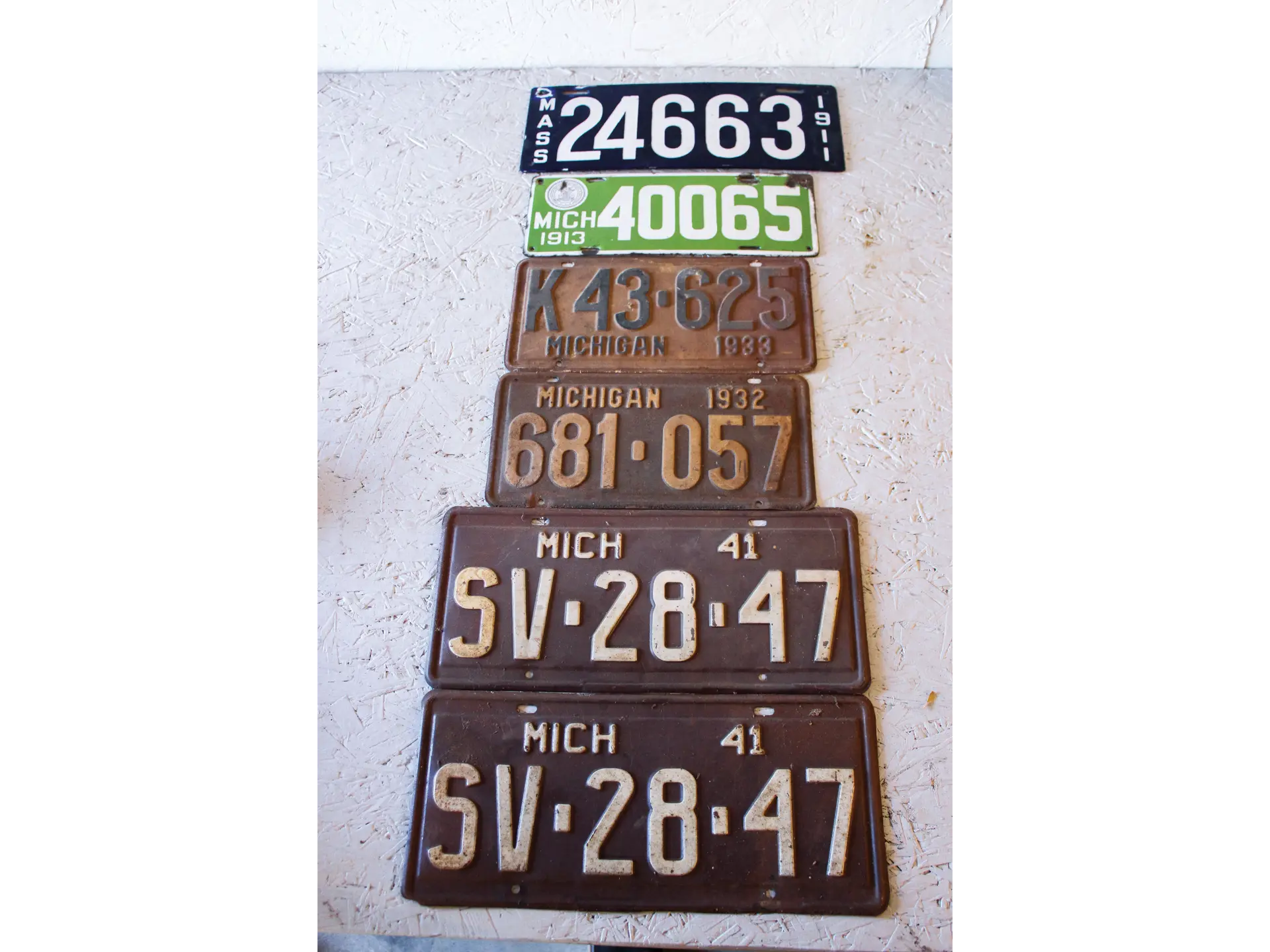 Pre-War License Plates, Six Pieces, Two Porcelain | Auburn Spring 2018 ...