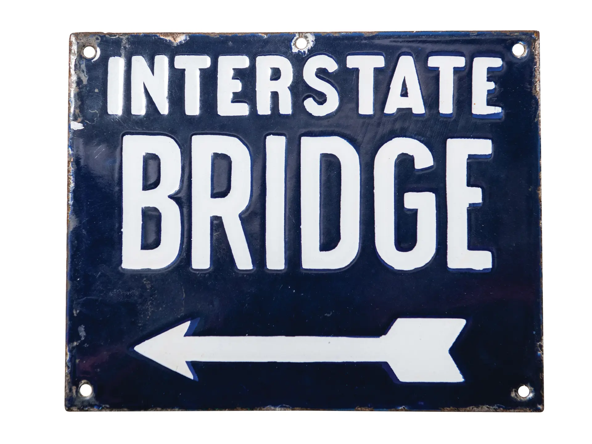 Interstate Bridge Porcelain Sign | The Dingman Collection | RM Sotheby's