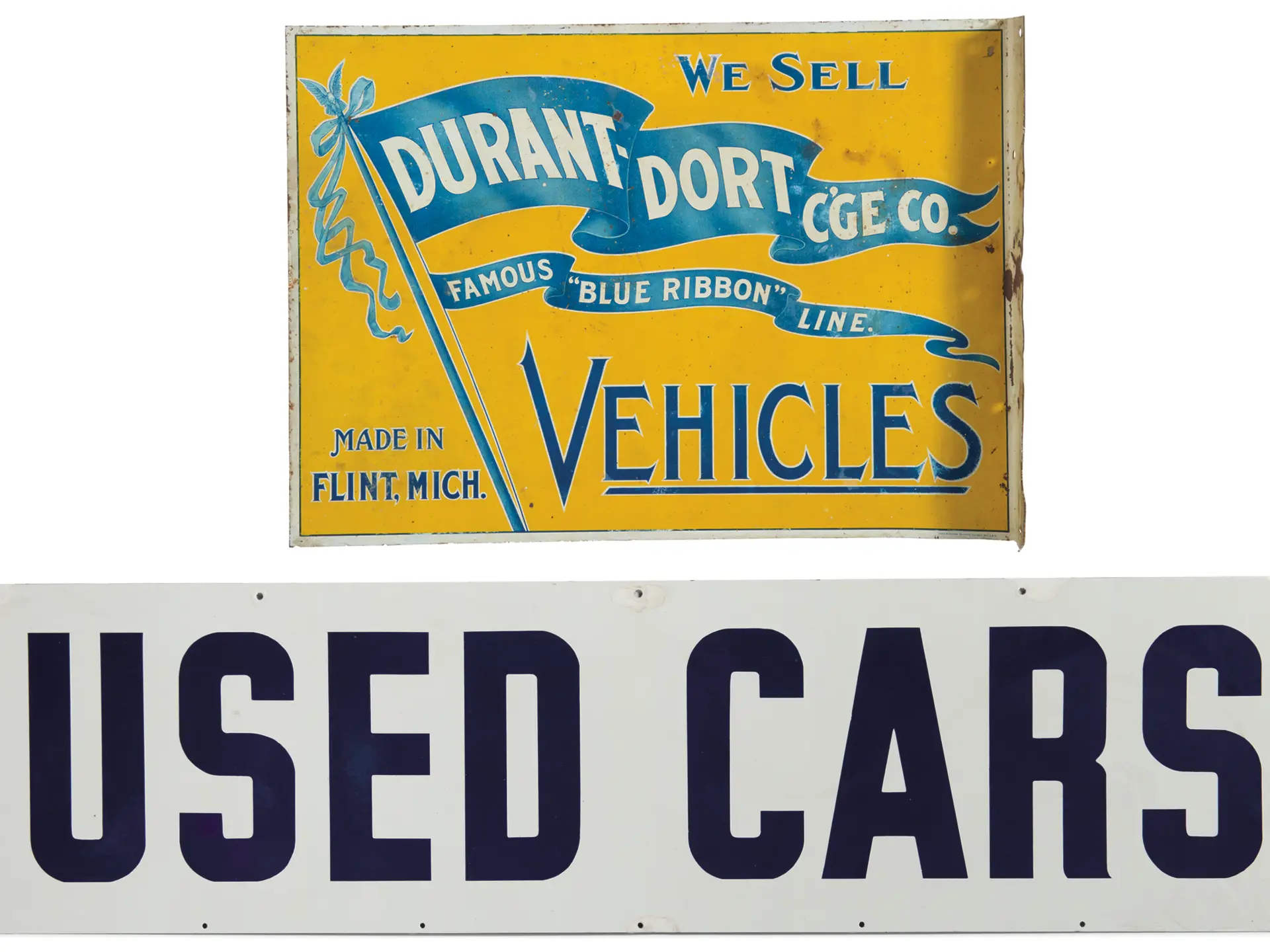 Two Dealership Signs | The Dingman Collection 2012 | RM Sotheby's