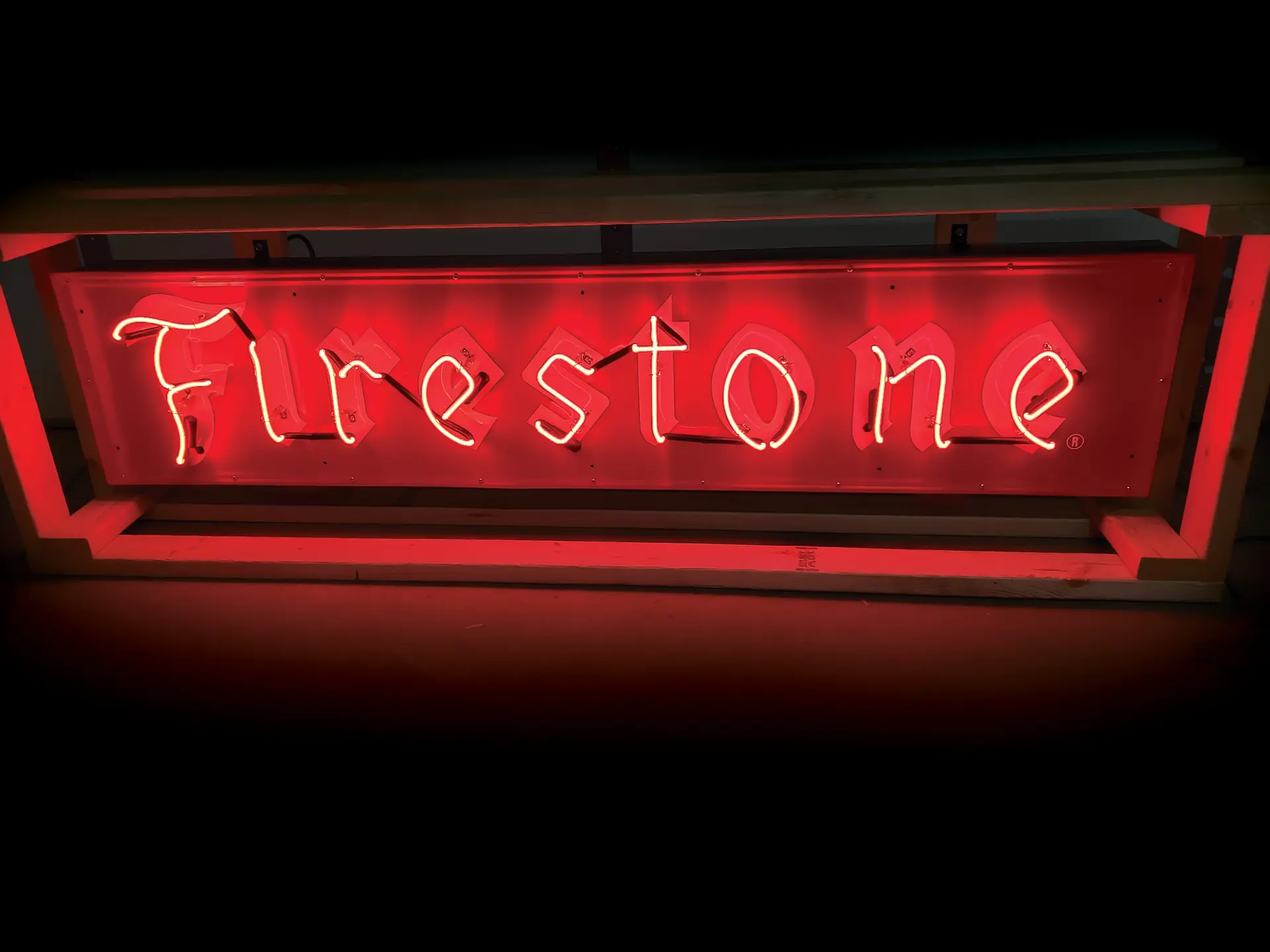 Firestone Neon Tin Sign | Palm Beach 2020 | RM Sotheby's