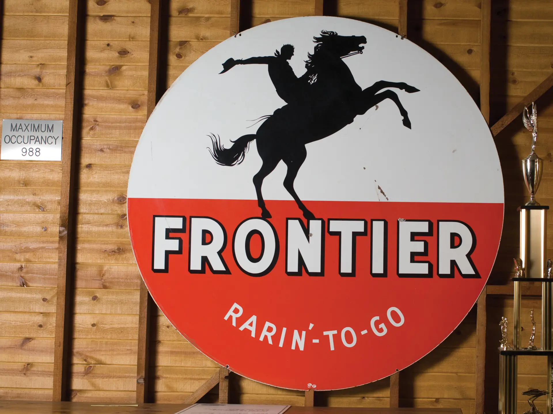 Frontier Gasoline Sign | Joe's Garage - The MacPherson Collection | RM ...